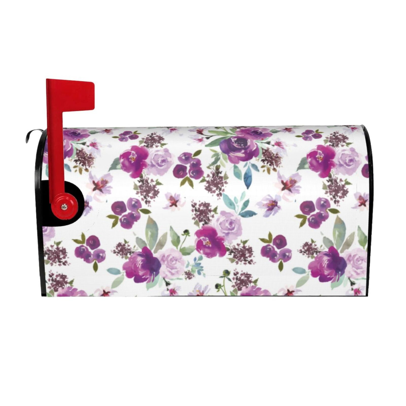 Mailbox Covers Magnetic Standard Size - Violets Flowers Purple ...