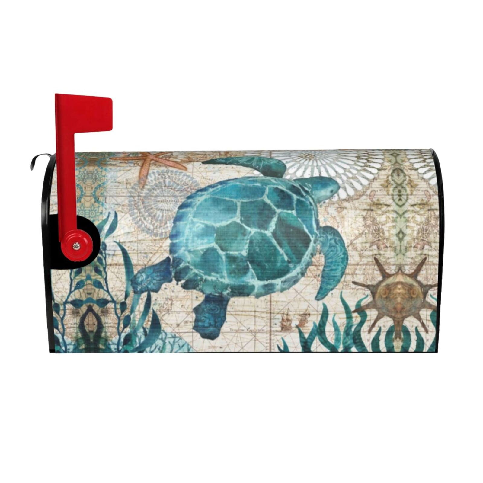 Mailbox Covers Magnetic Standard Size - Watercolor Sea Turtle ...