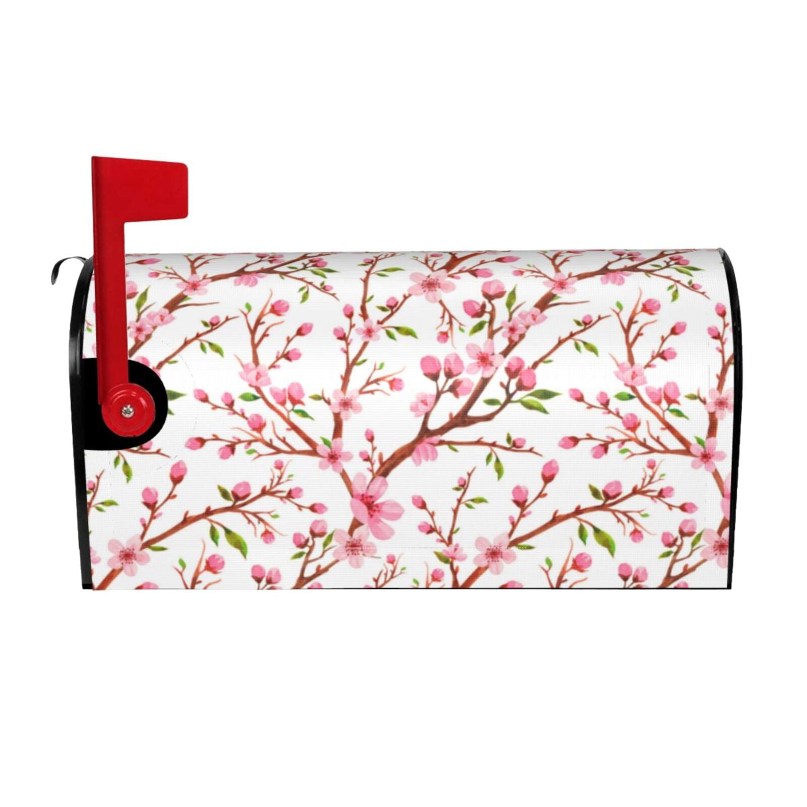 Mailbox Covers Magnetic Standard Size - Watercolor berry blossom white ...