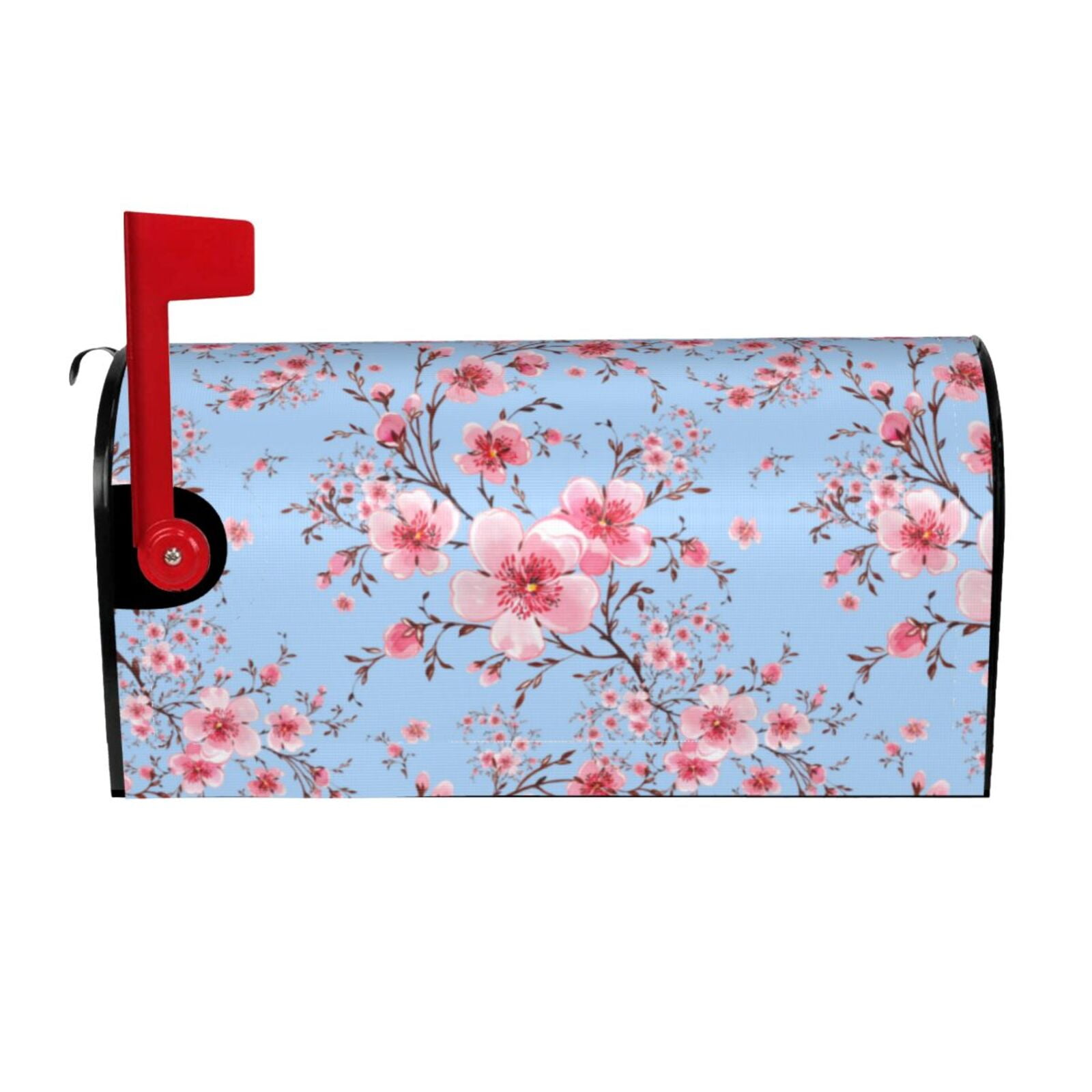 Mailbox Covers Magnetic Standard Size - Watercolor blue berry blossoms ...