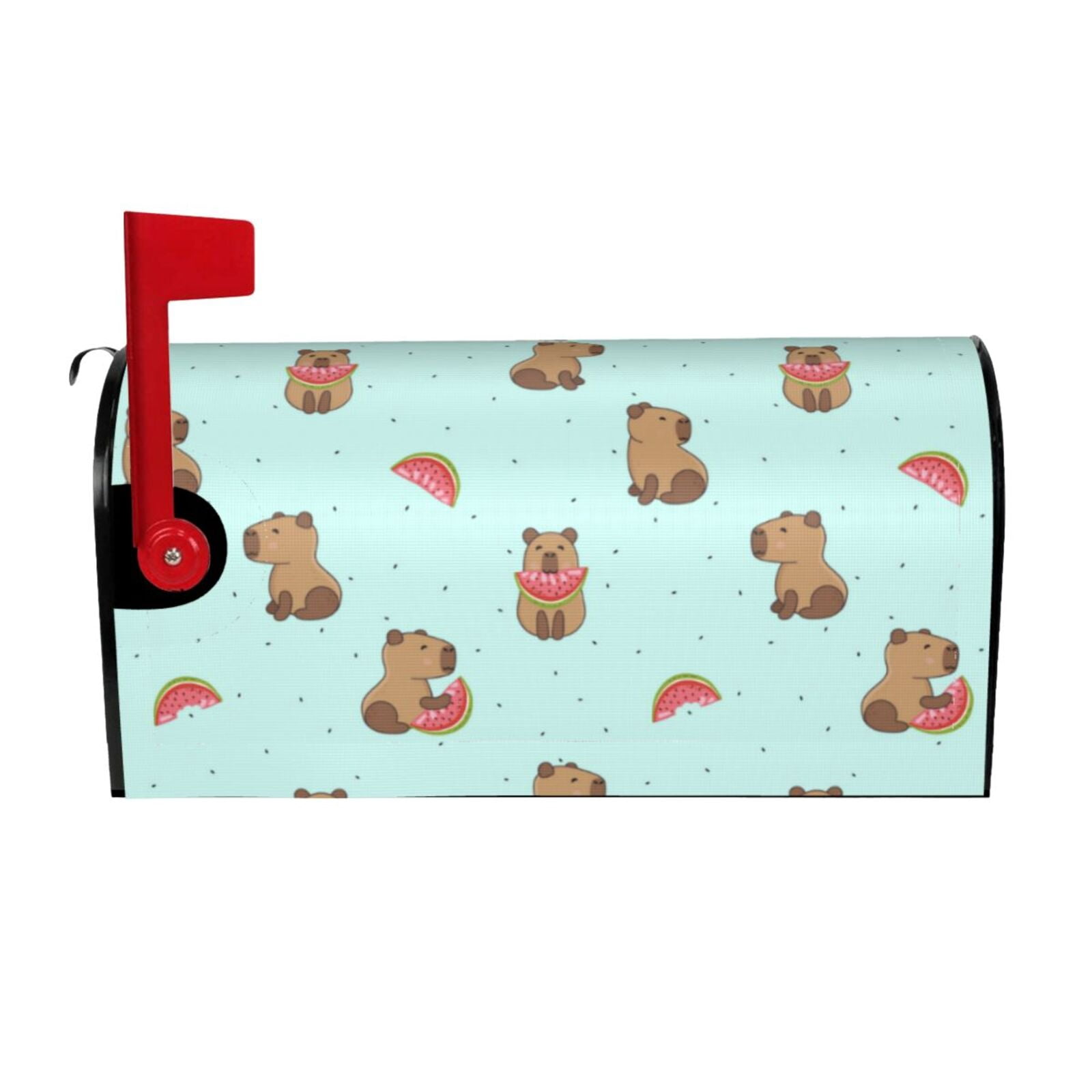 Mailbox Covers Magnetic Standard Size - Watermelon Capybara Waterproof ...