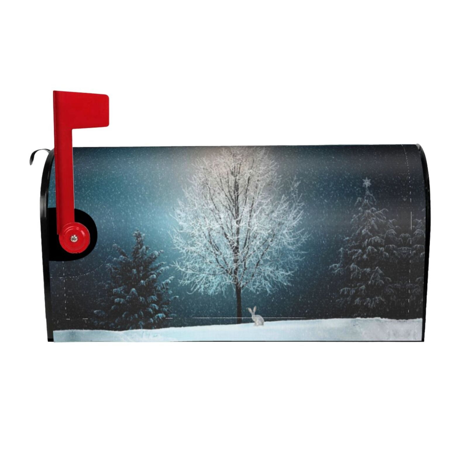 Mailbox Covers Magnetic Standard Size - Winter Rabbit Waterproof ...