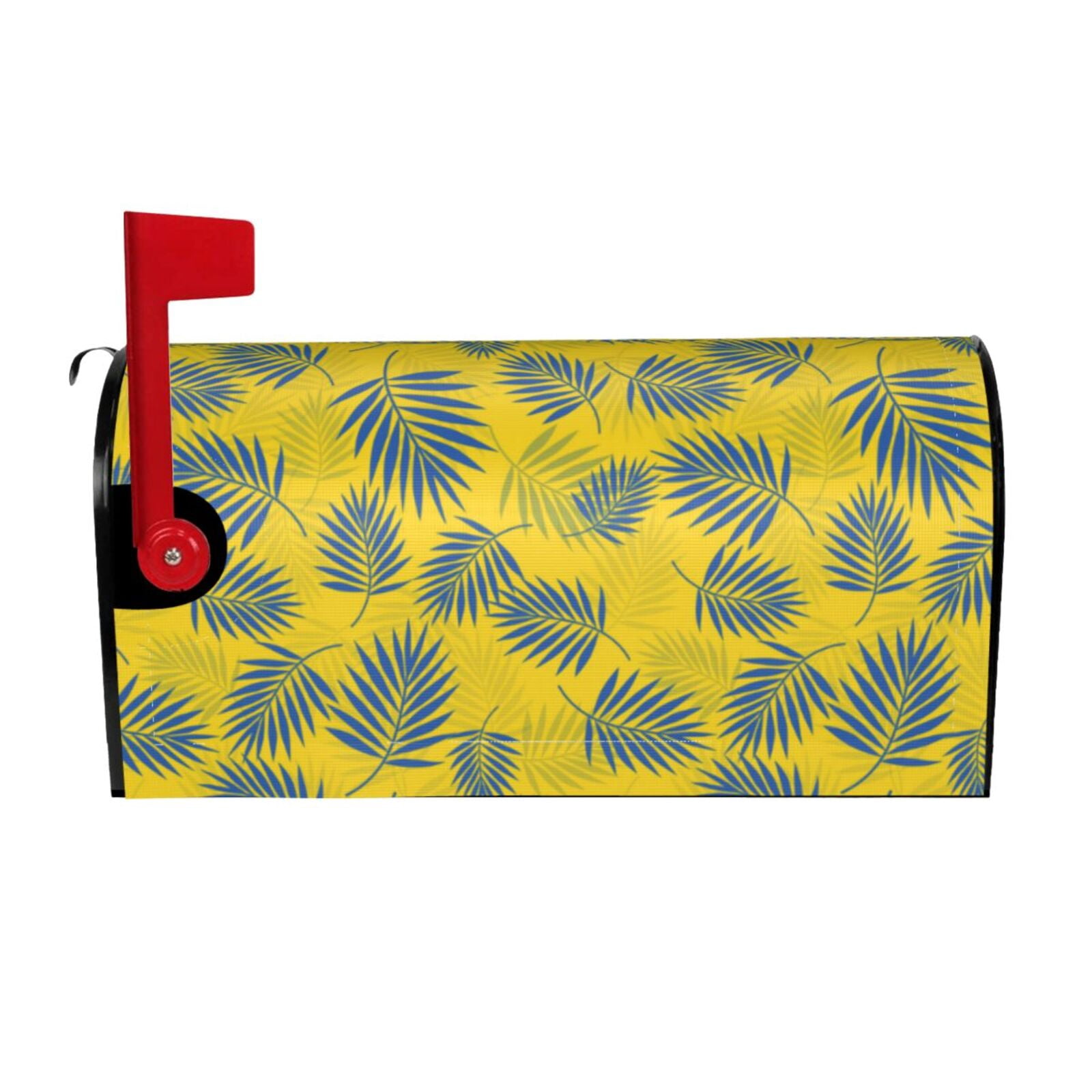 Mailbox Covers Magnetic Standard Size - Yellow Palm leaf Waterproof ...