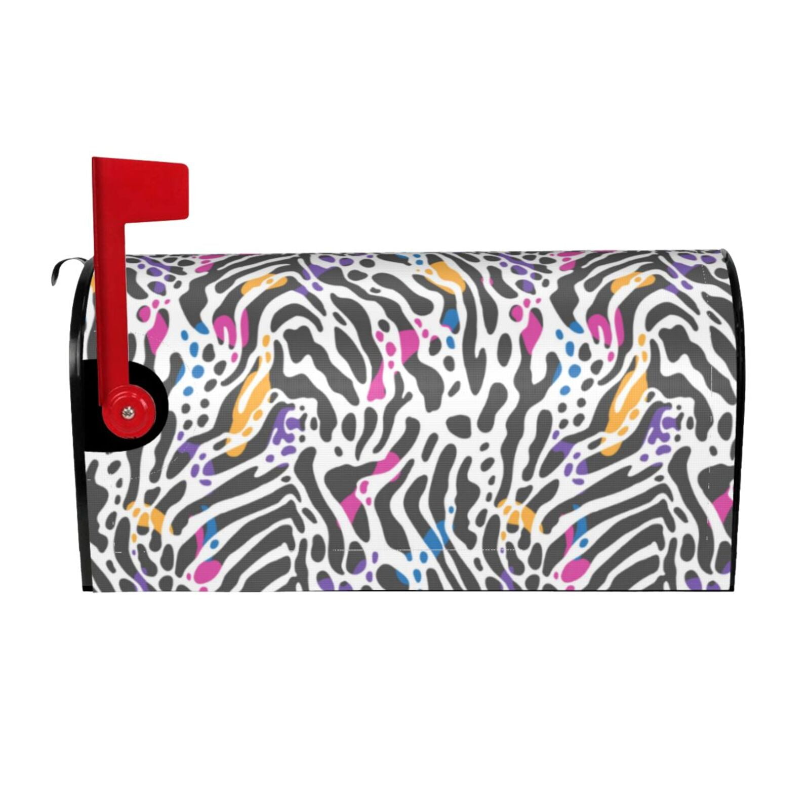 Mailbox Covers Magnetic Standard Size - Zebra print colorful cute ...