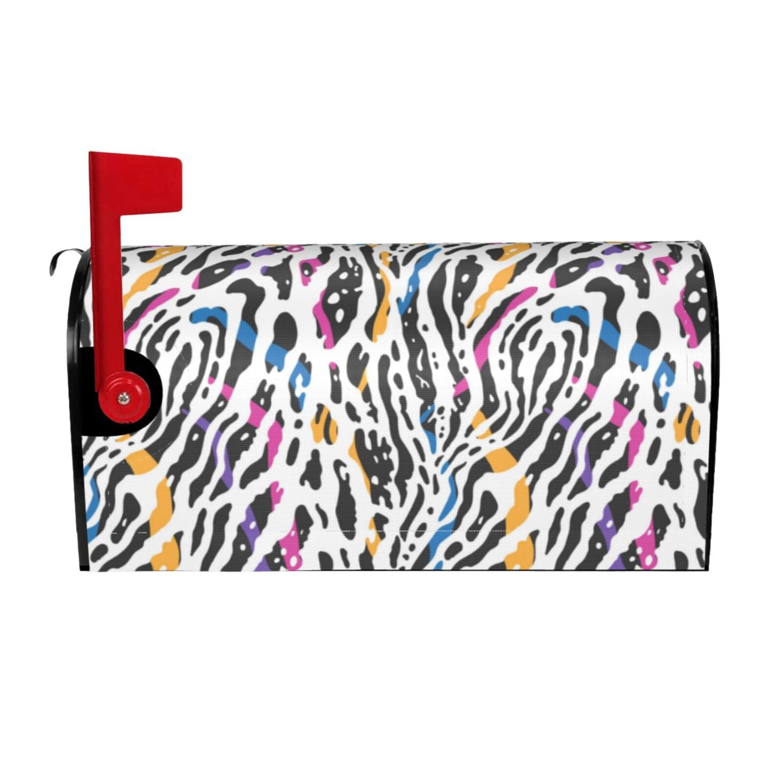 Mailbox Covers Magnetic Standard Size - abstract colorful zebra print ...