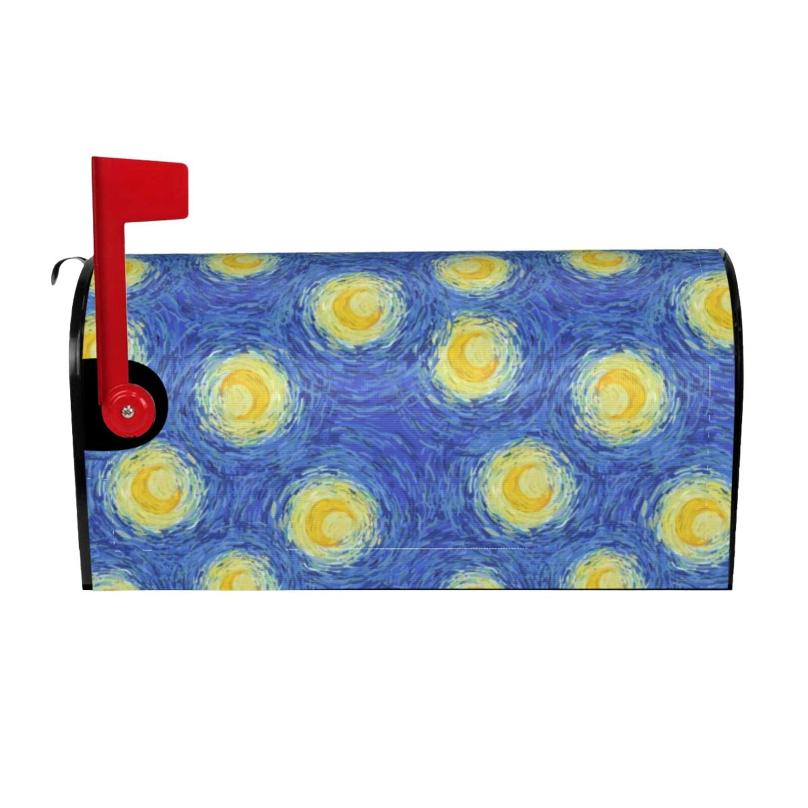 Mailbox Covers Magnetic Standard Size - abstract yellow moon blue sky ...