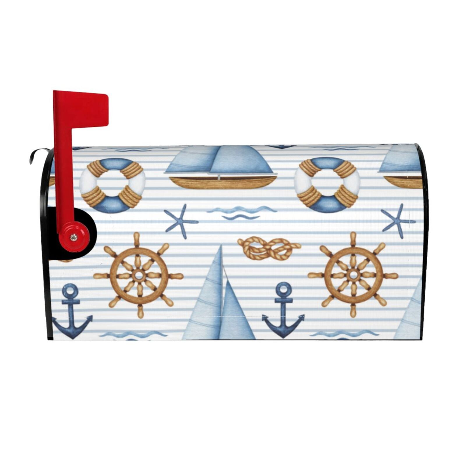 Mailbox Covers Magnetic Standard Size - anchor Sailboat steering wheel ...