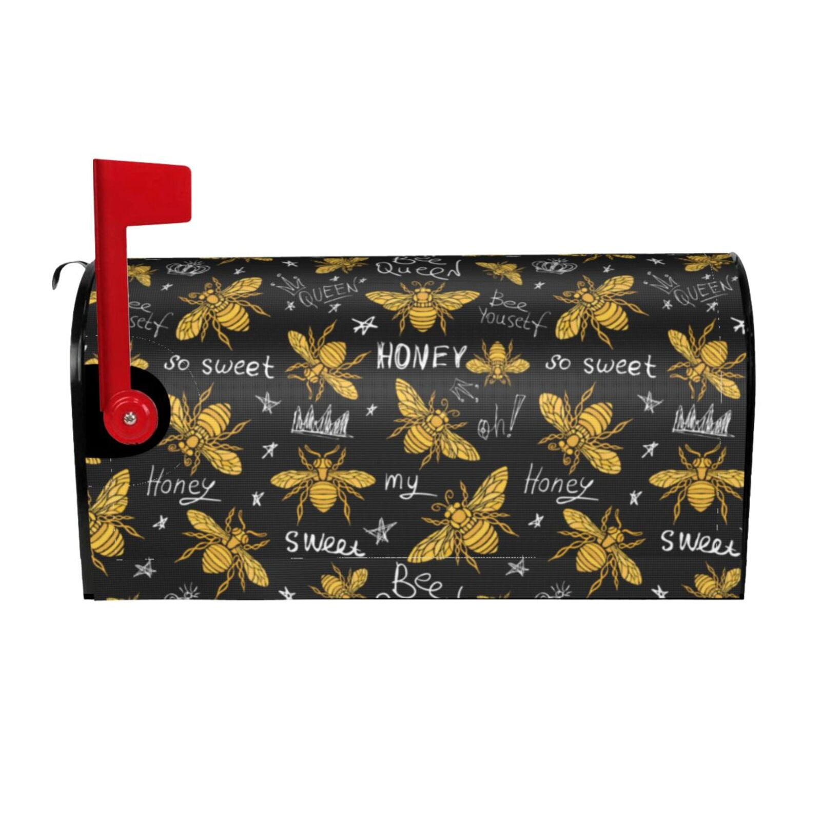Mailbox Covers Magnetic Standard Size - bee golden sweet cool black ...