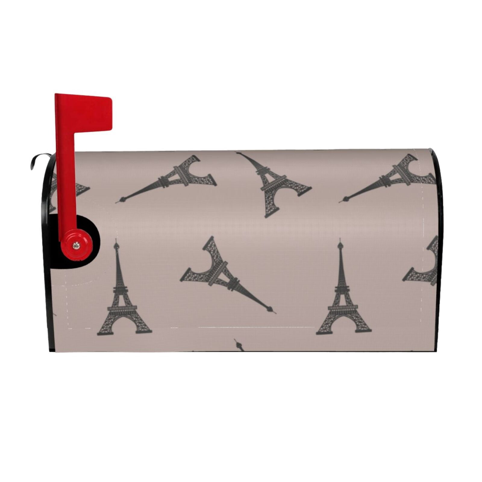Mailbox Covers Magnetic Standard Size - black Eiffel Tower Waterproof ...
