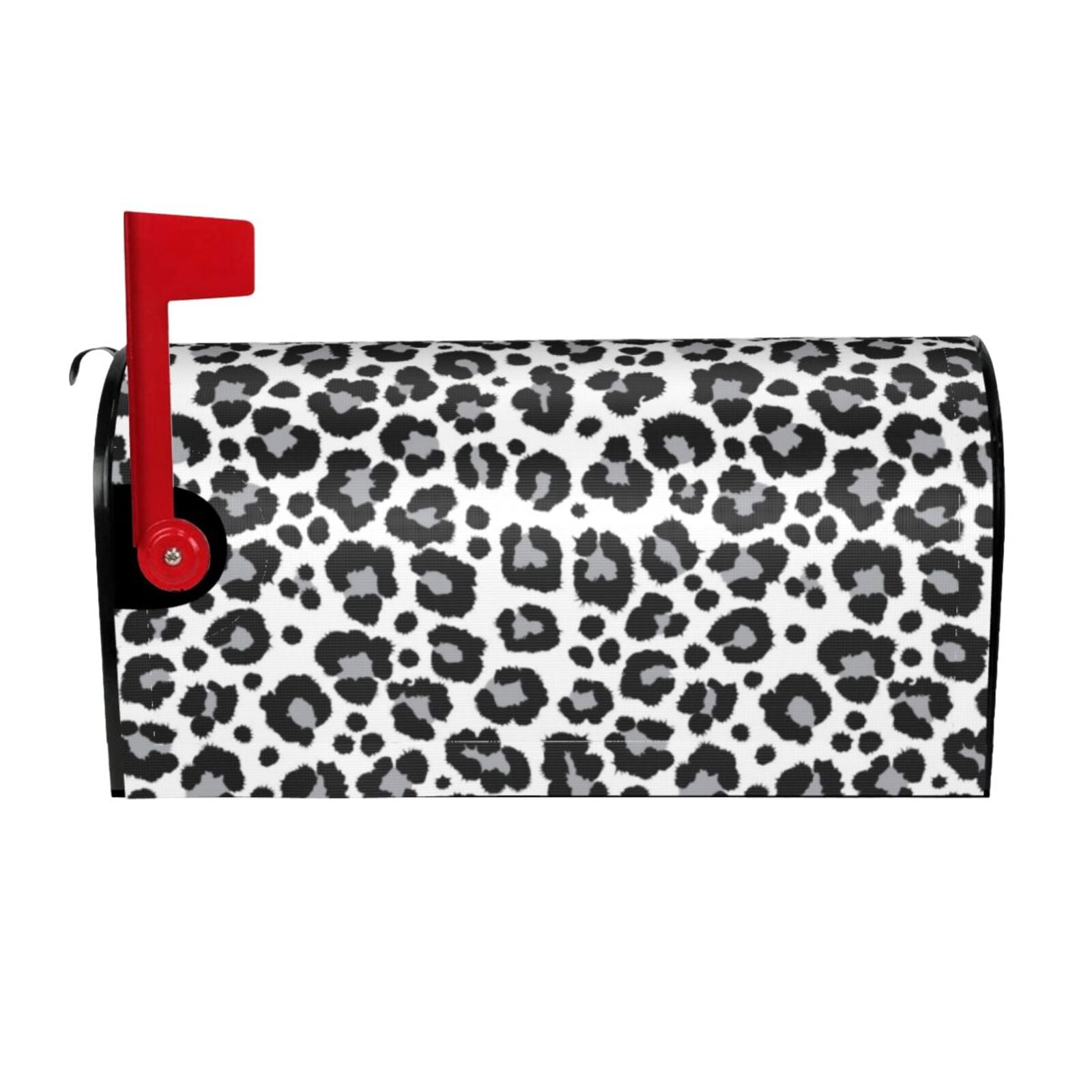 Mailbox Covers Magnetic Standard Size - black grey Leopard print ...