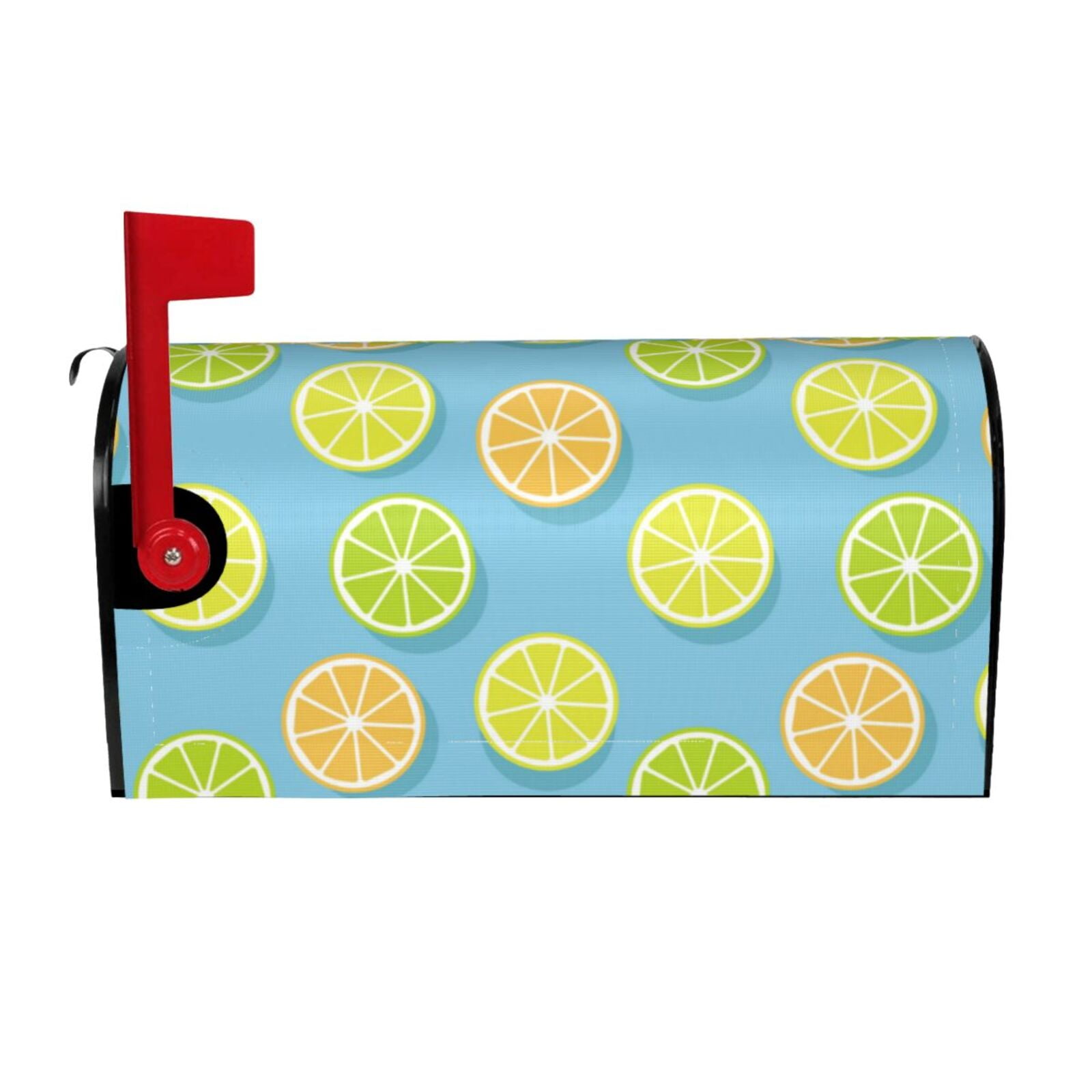 Mailbox Covers Magnetic Standard Size - blue Lemon cartoon Waterproof ...