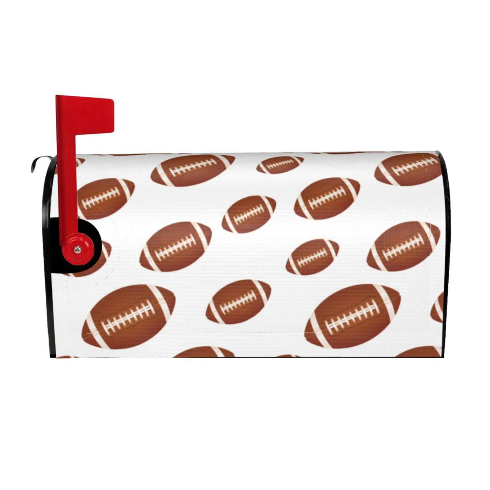 Mailbox Covers Magnetic Standard Size - bright brown American football ...
