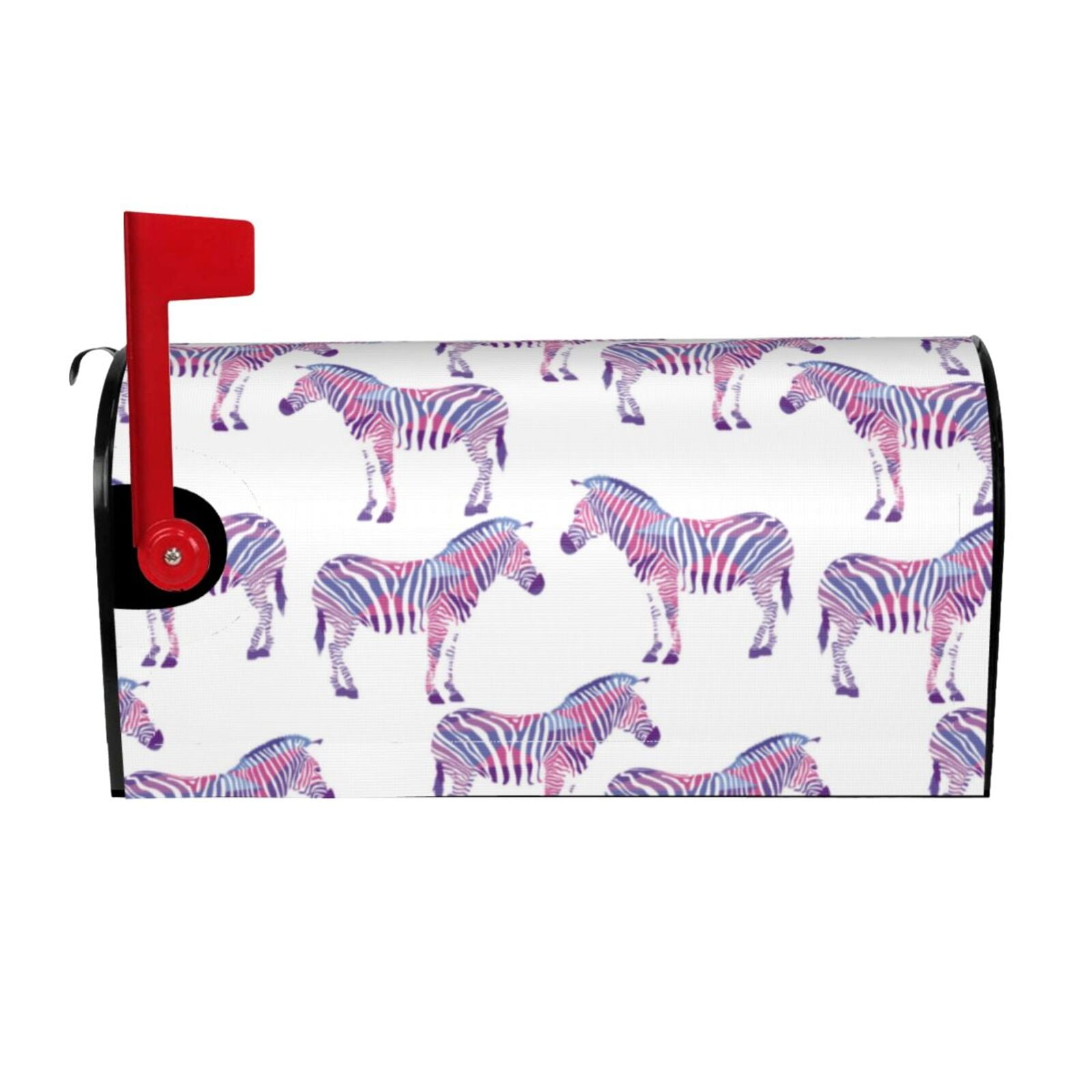 Mailbox Covers Magnetic Standard Size - bright colorful zebras cool ...