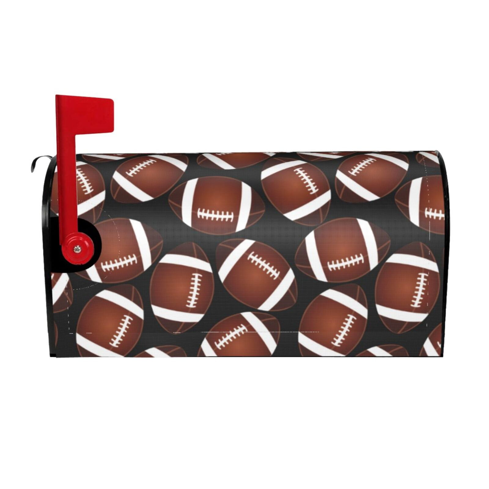 Mailbox Covers Magnetic Standard Size - brown American Football black ...