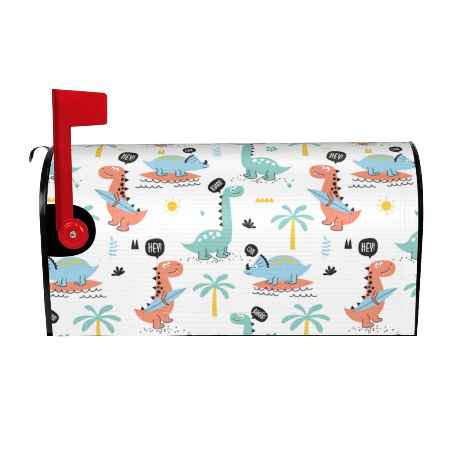 Mailbox Covers Magnetic Standard Size - cartoon cute dinosaur ...