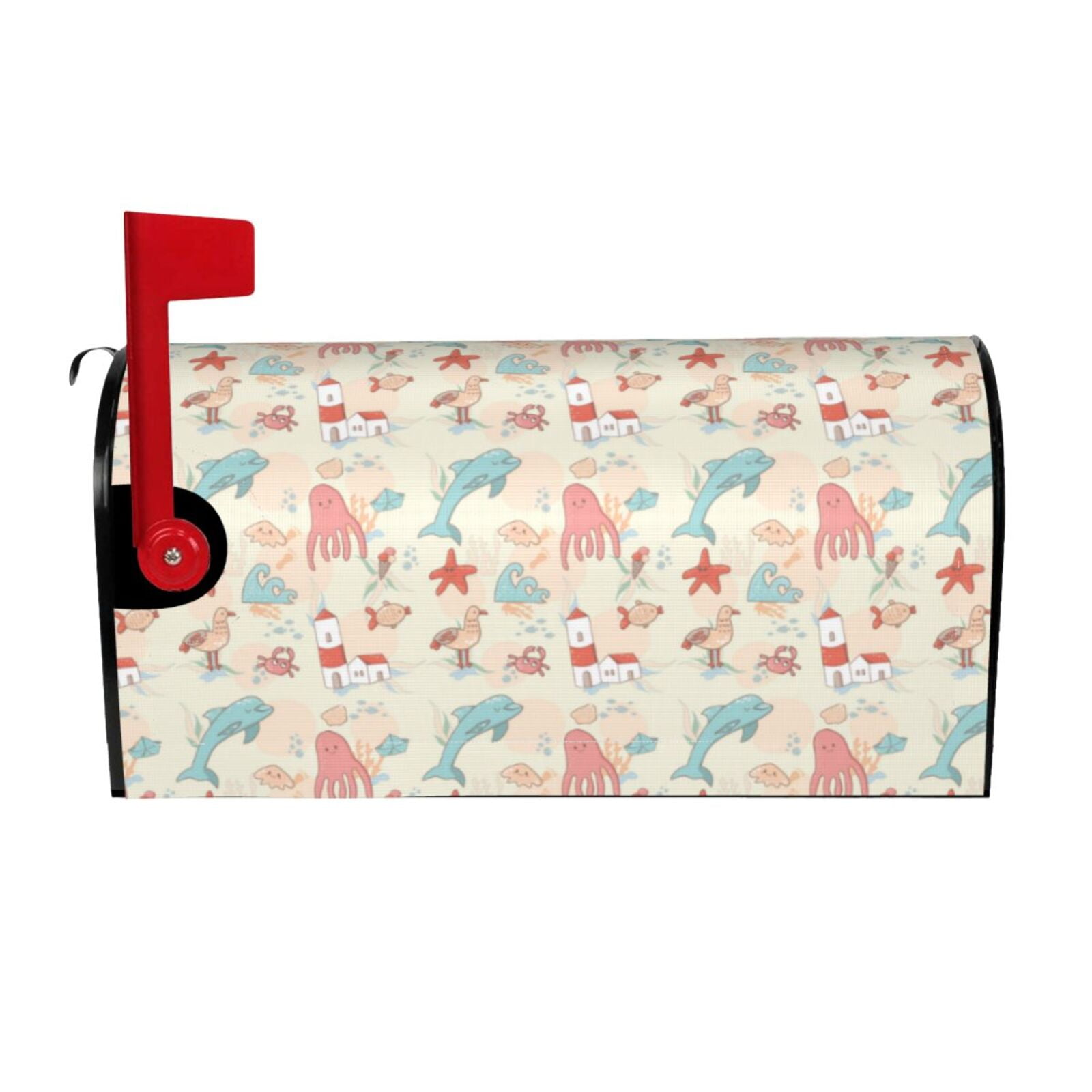 Mailbox Covers Magnetic Standard Size - cartoon dolphin Waterproof ...
