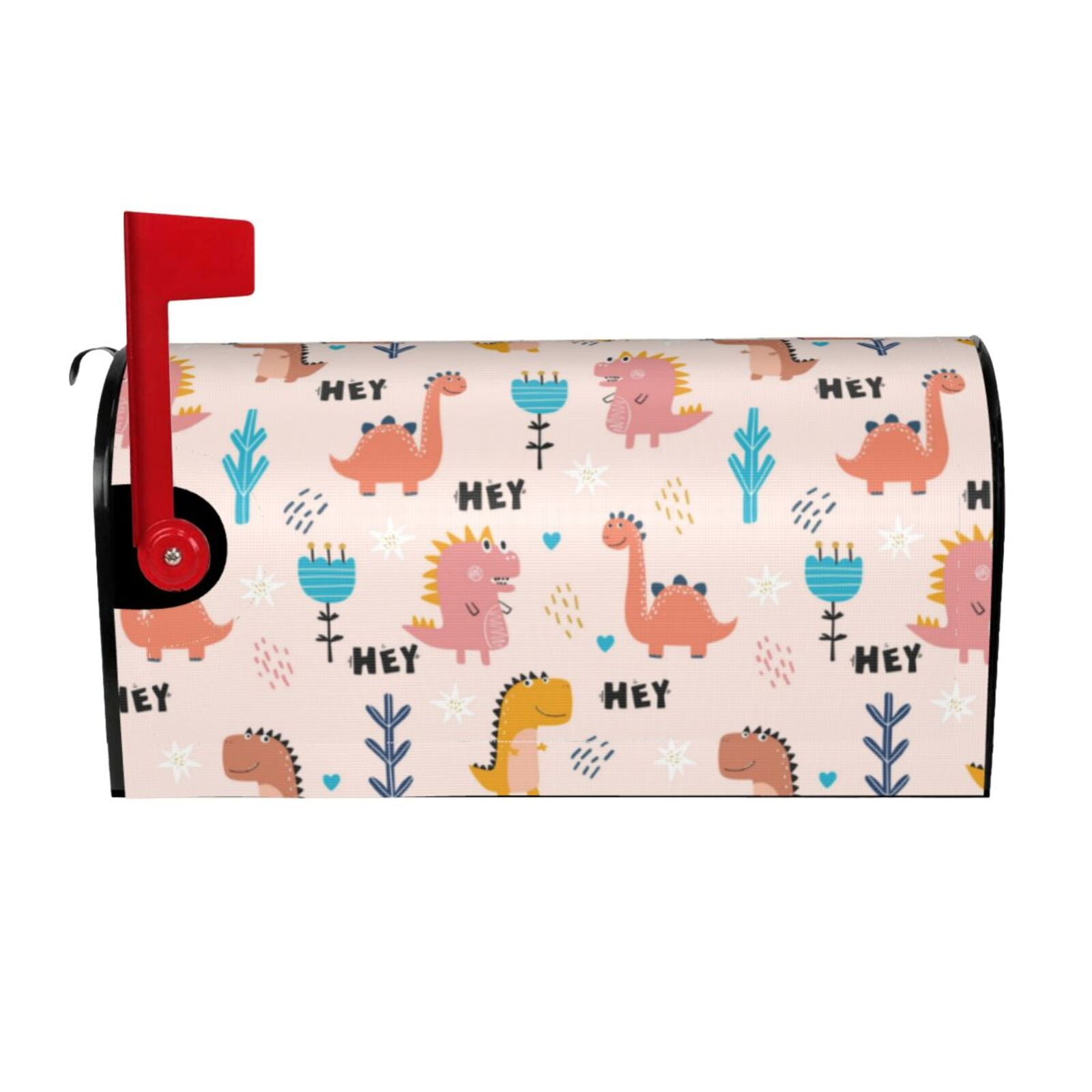 Mailbox Covers Magnetic Standard Size - colorful Dinosaur cute ...
