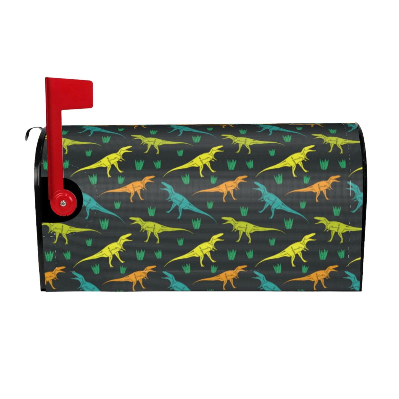 Mailbox Covers Magnetic Standard Size - colorful Dinosaur print A ...