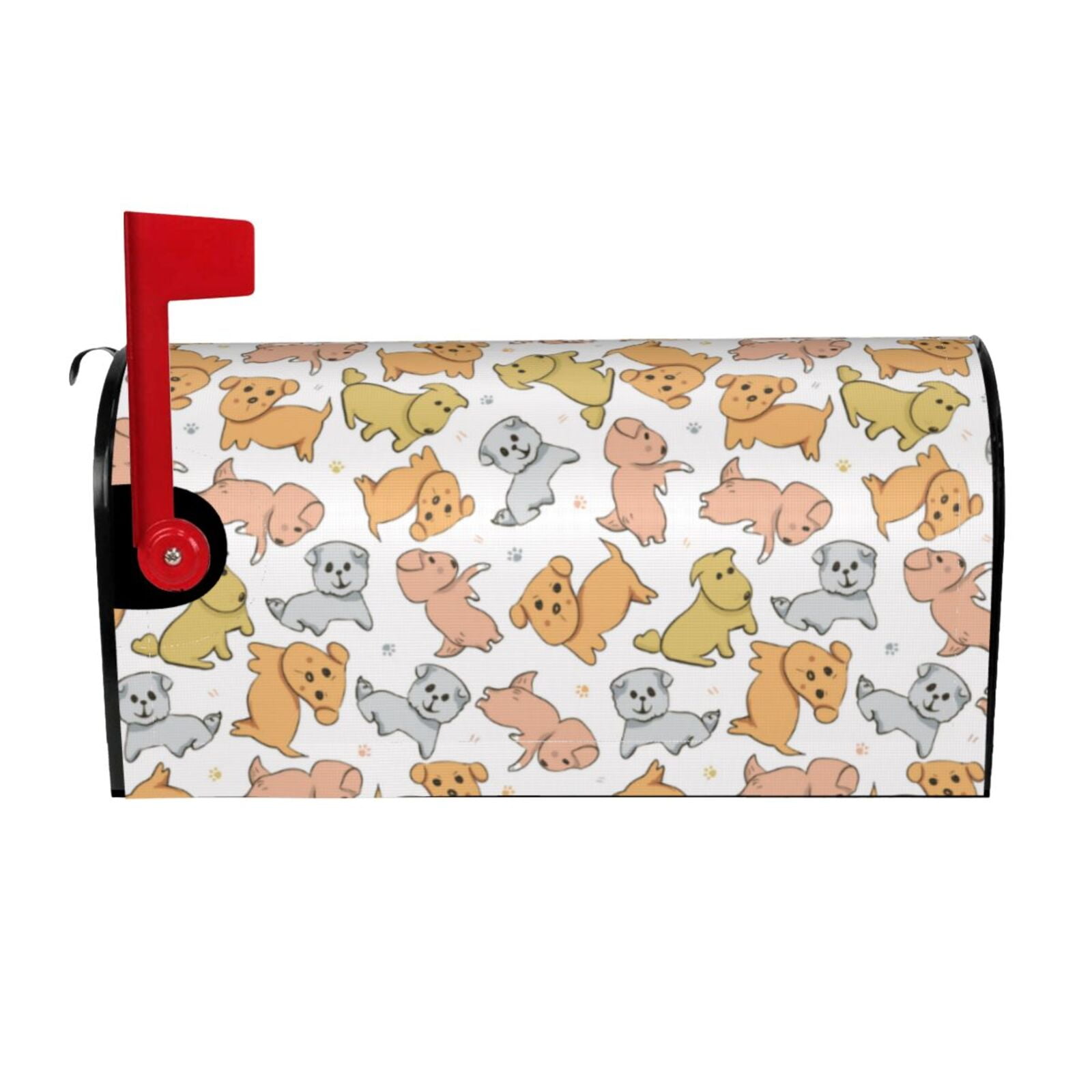 Mailbox Covers Magnetic Standard Size - colorful Dog Puppy cartoon ...