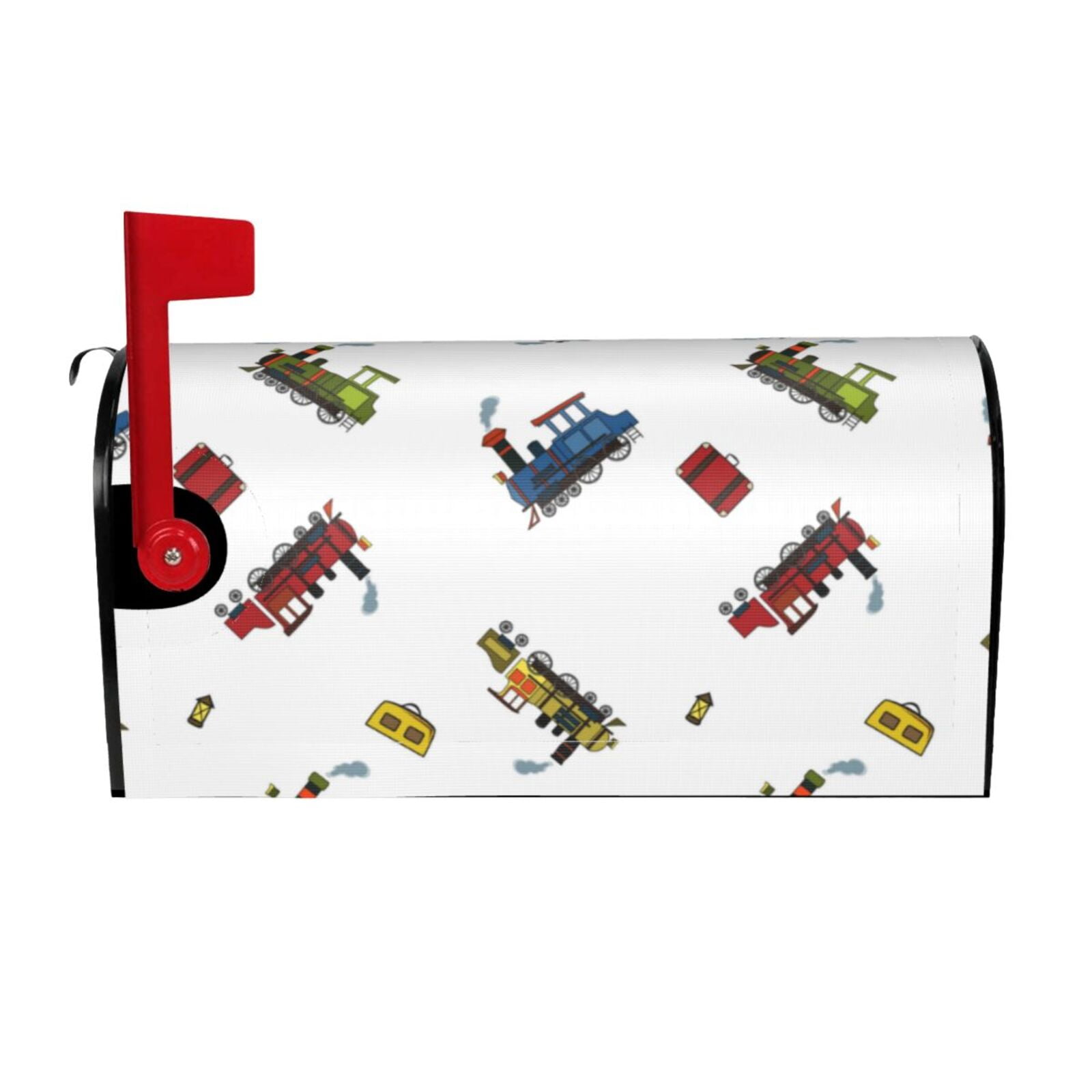 Mailbox Covers Magnetic Standard Size - colorful Train Pattern ...