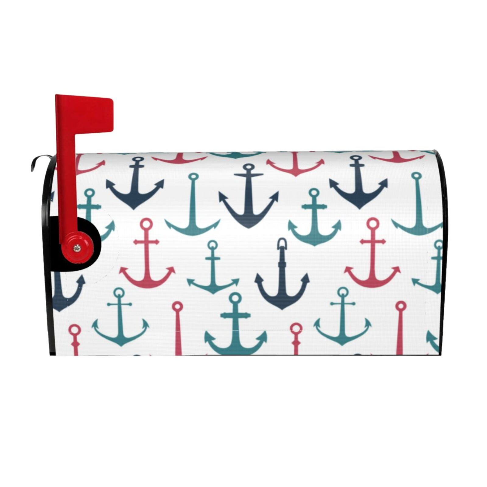 Mailbox Covers Magnetic Standard Size - colorful anchors white cute ...