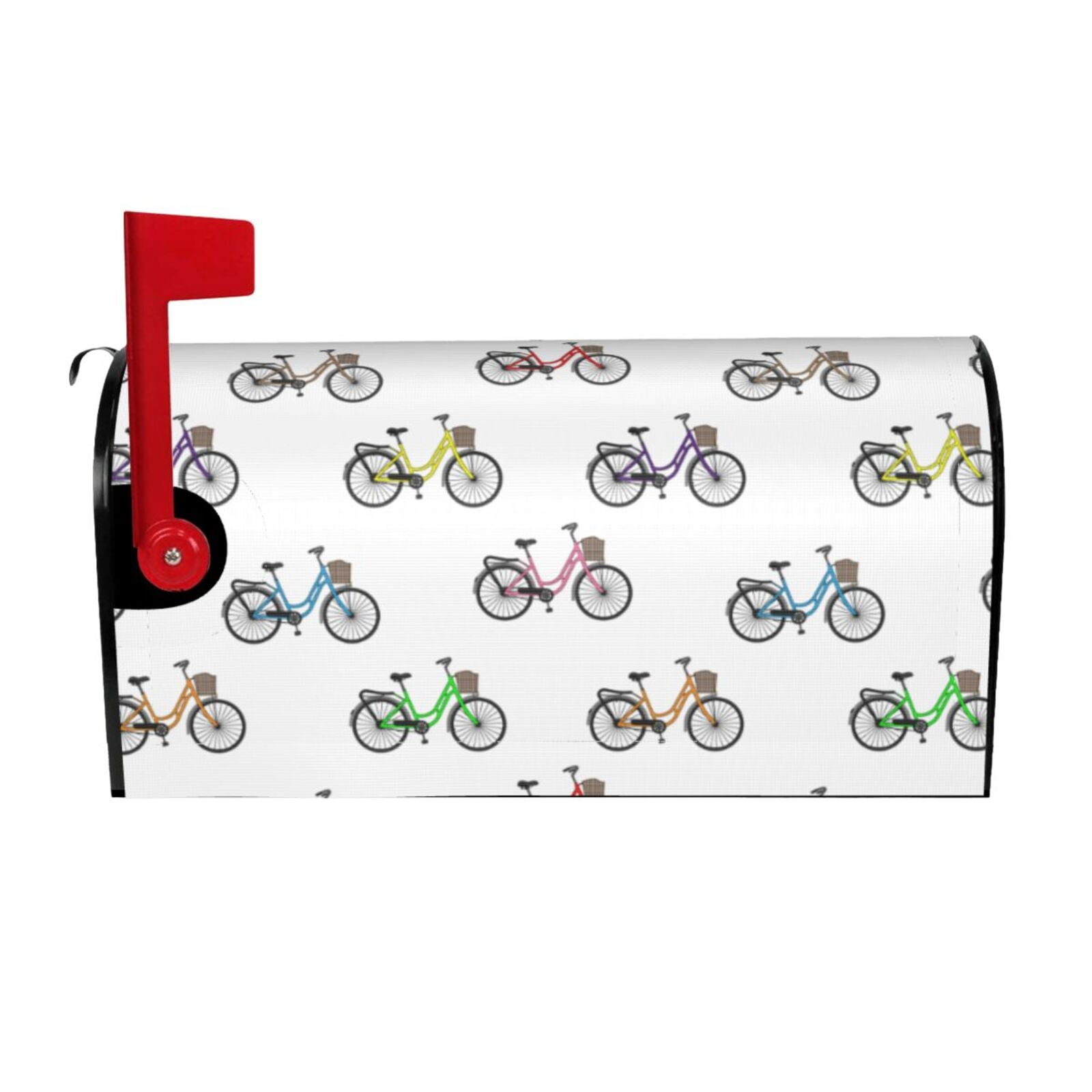 Mailbox Covers Magnetic Standard Size - colorful bicycle Pattern ...