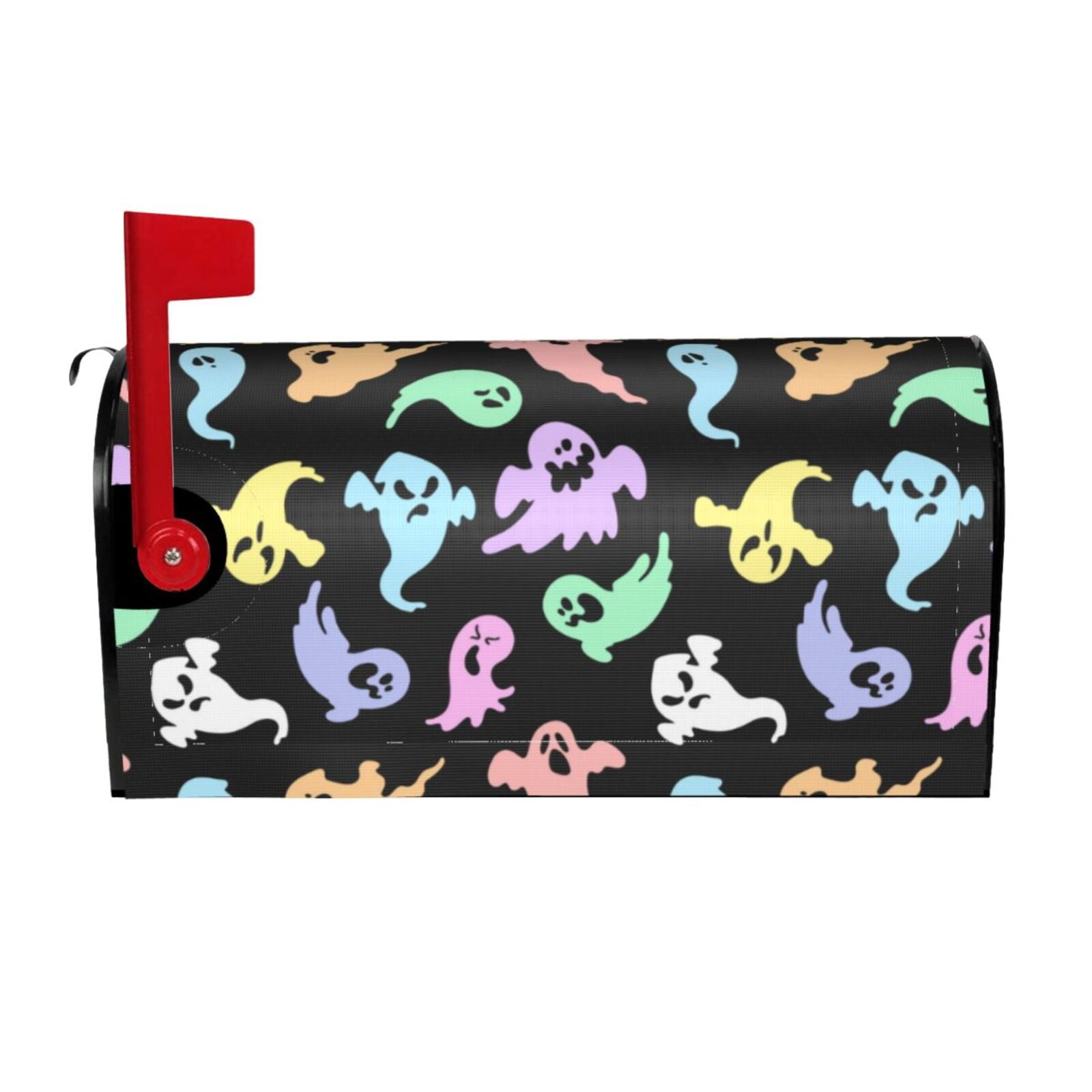 Mailbox Covers Magnetic Standard Size - colorful halloween ghost ...