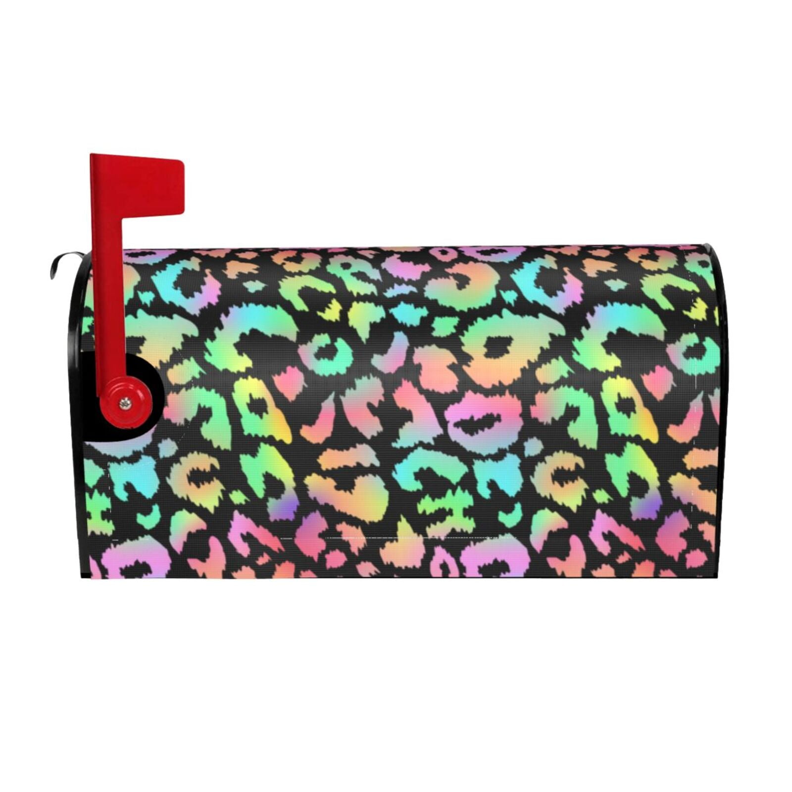 Mailbox Covers Magnetic Standard Size - cool Trendy rainbow Leopard ...