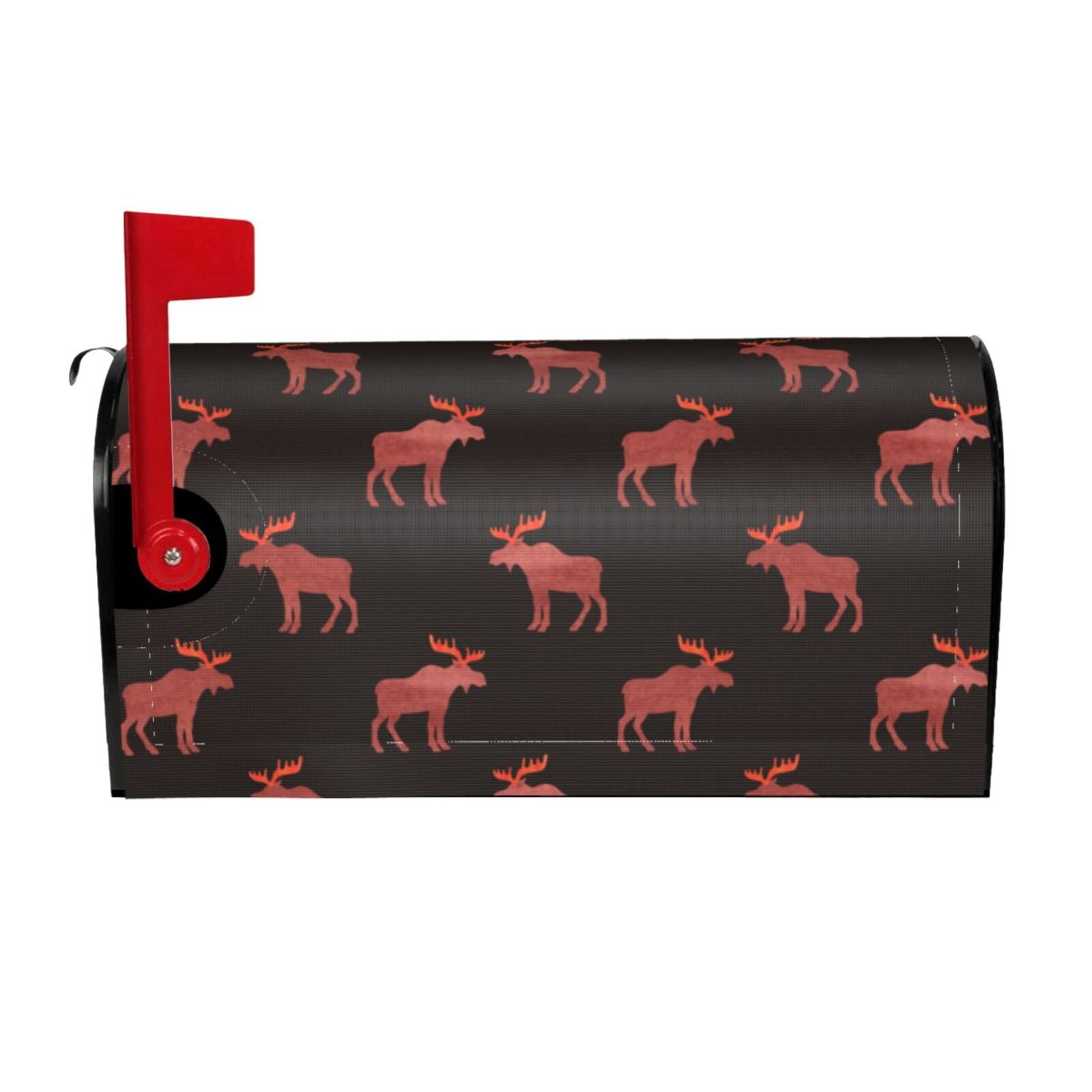 Mailbox Covers Magnetic Standard Size - cool elk moose vintage black ...