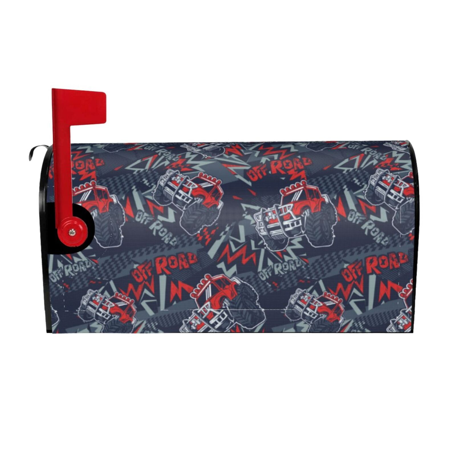 Mailbox Covers Magnetic Standard Size - cool red off-road vehicle ...