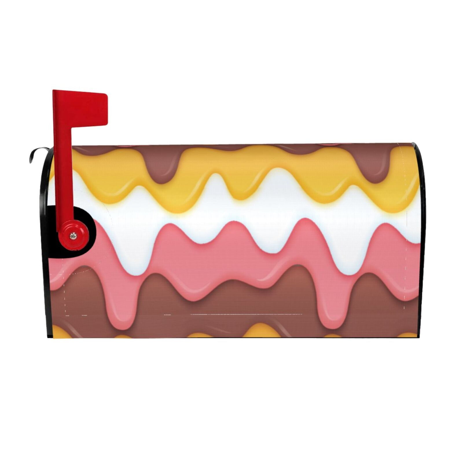 Mailbox Covers Magnetic Standard Size - cream texture print Waterproof ...