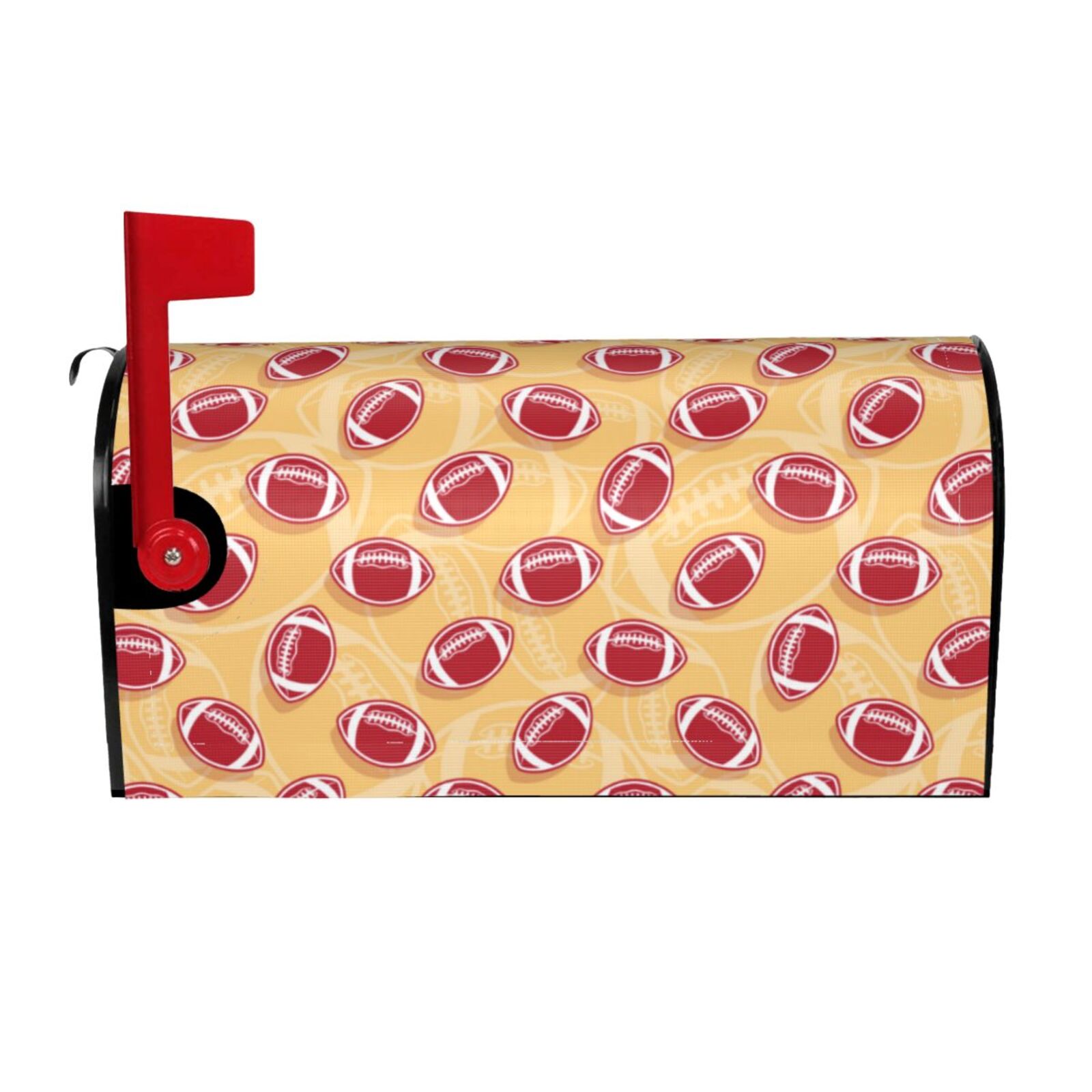 Mailbox Covers Magnetic Standard Size - cute American football orange ...