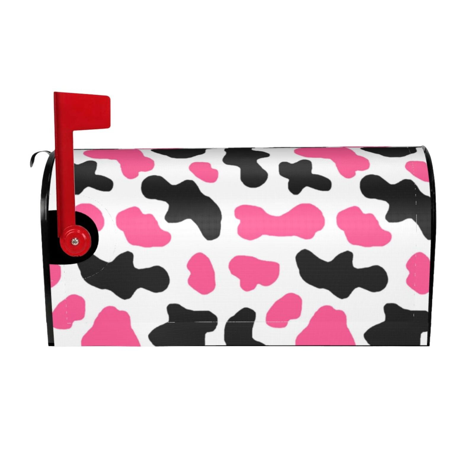 Mailbox Covers Magnetic Standard Size - cute black pink cow print ...