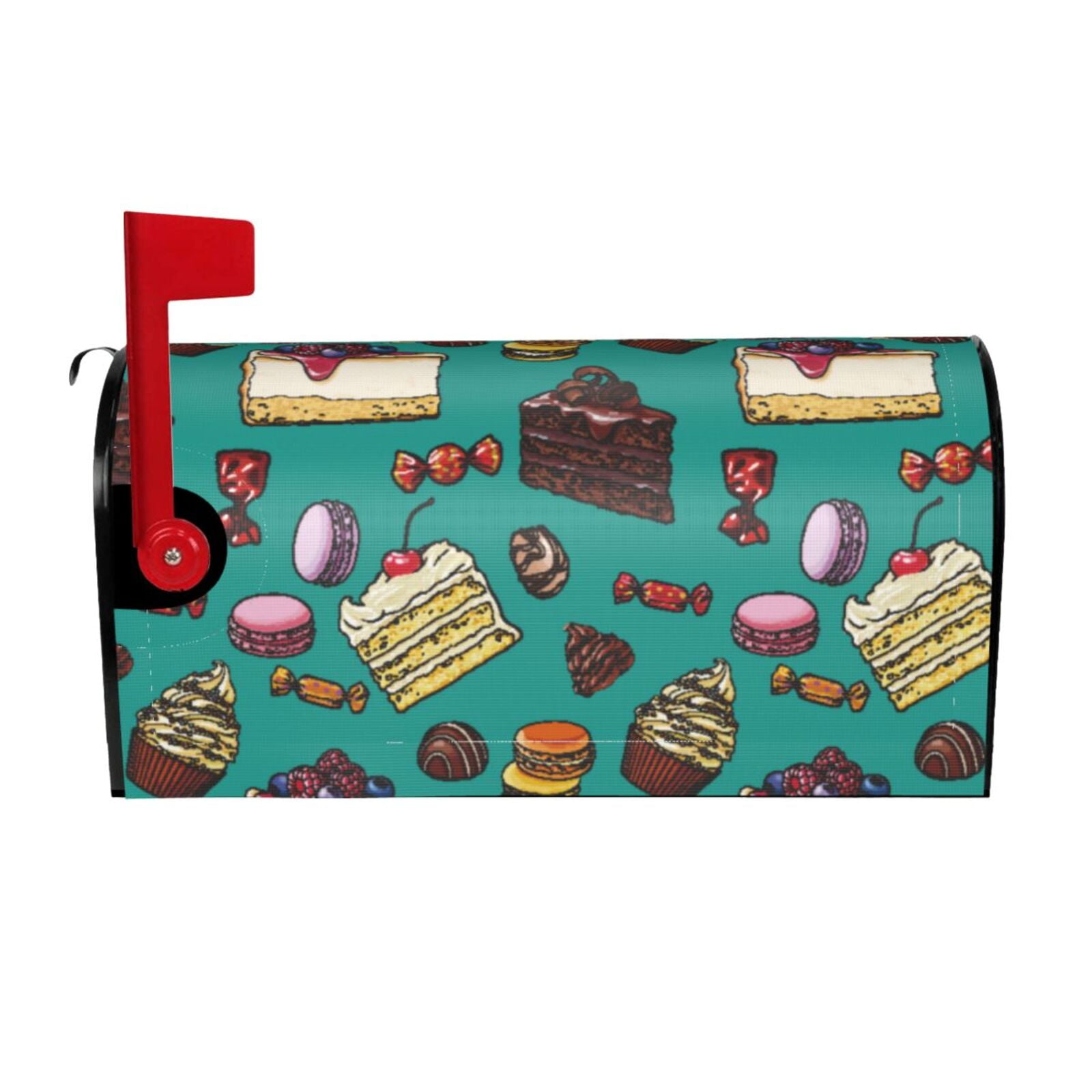 Mailbox Covers Magnetic Standard Size - cute cake Waterproof Mailbox ...
