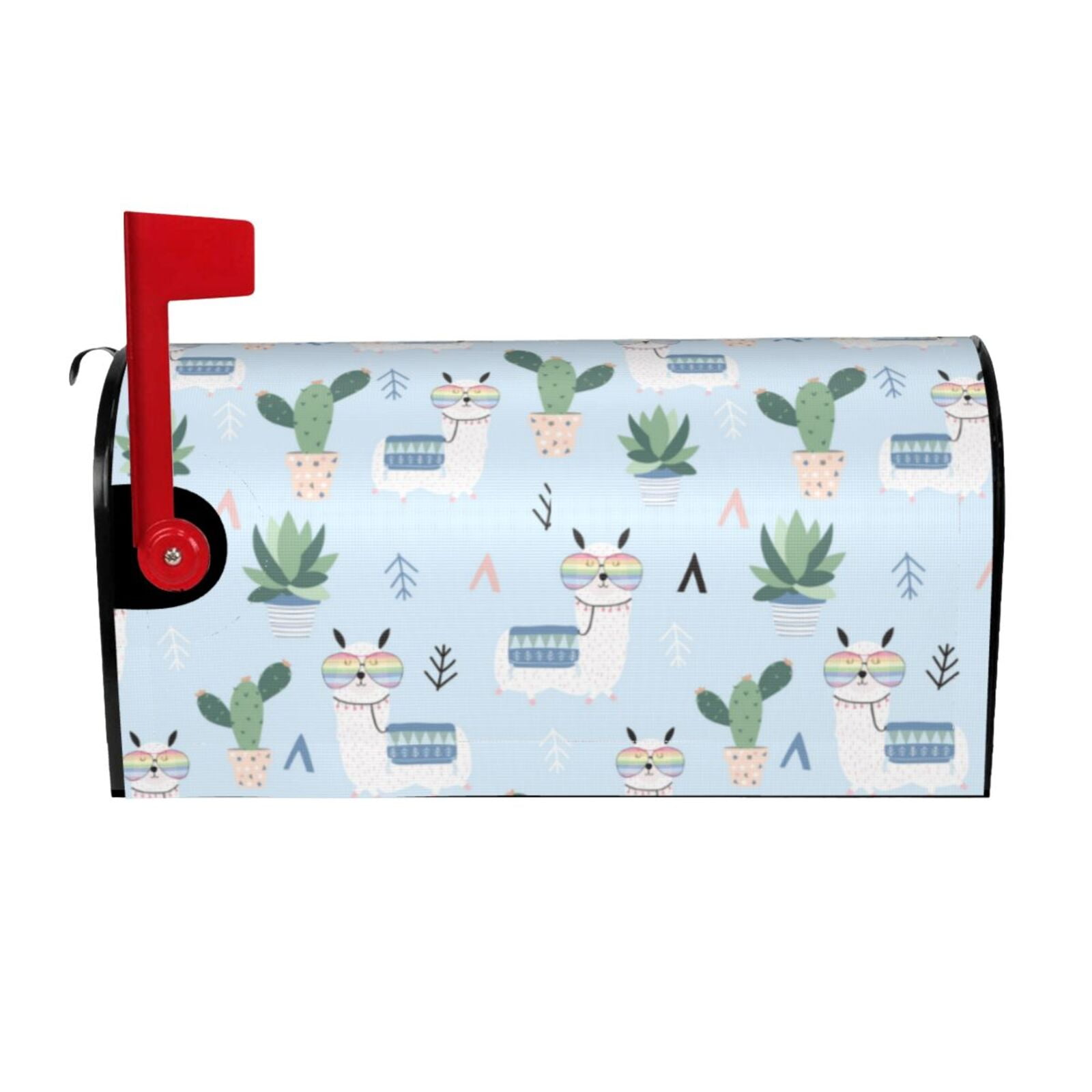 Mailbox Covers Magnetic Standard Size - cute llama alpaca glasses ...