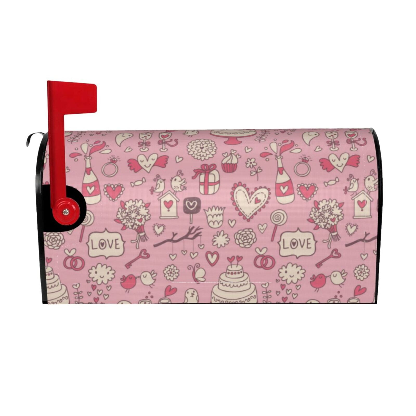 Mailbox Covers Magnetic Standard Size - cute love Waterproof Mailbox ...