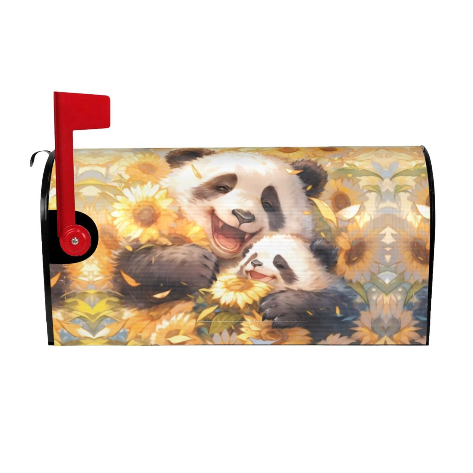 Mailbox Covers Magnetic Standard Size - cute panda sunflower Waterproof ...