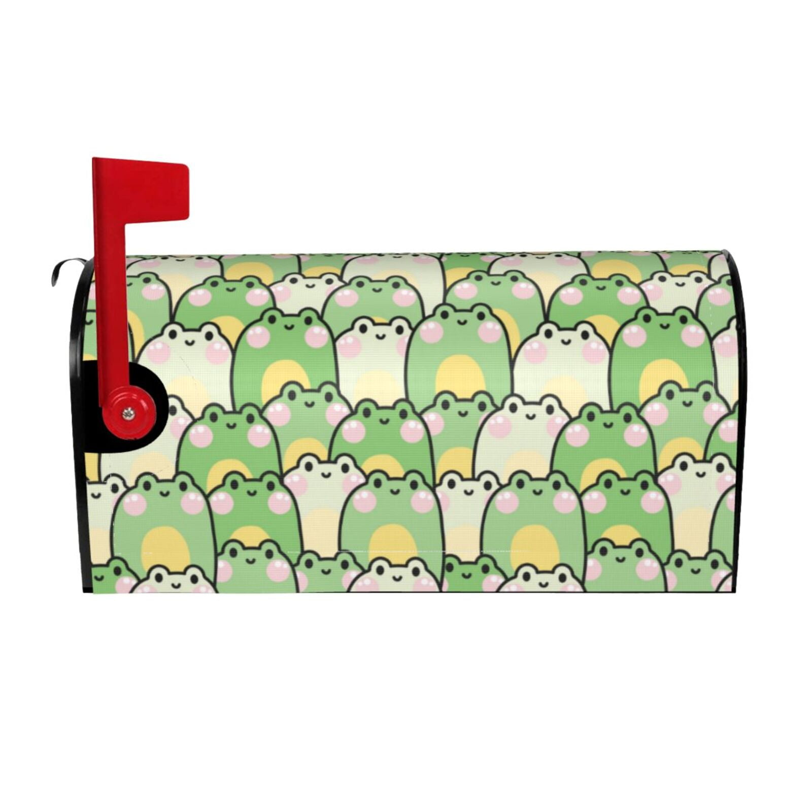 Mailbox Covers Magnetic Standard Size - cute smile frog green Kawaii ...