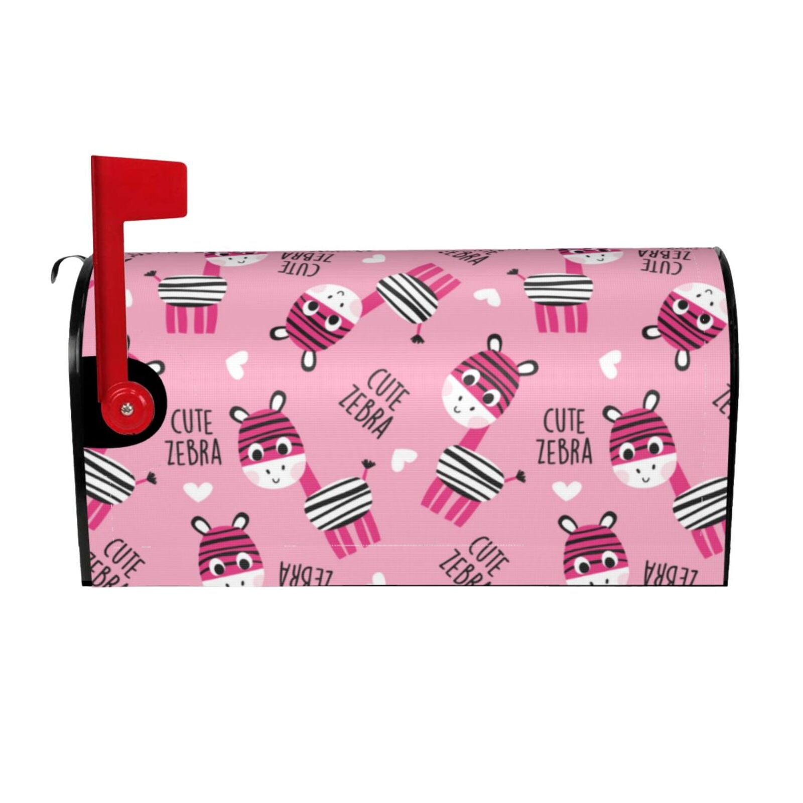 Mailbox Covers Magnetic Standard Size - cute zebra pink cartoon ...