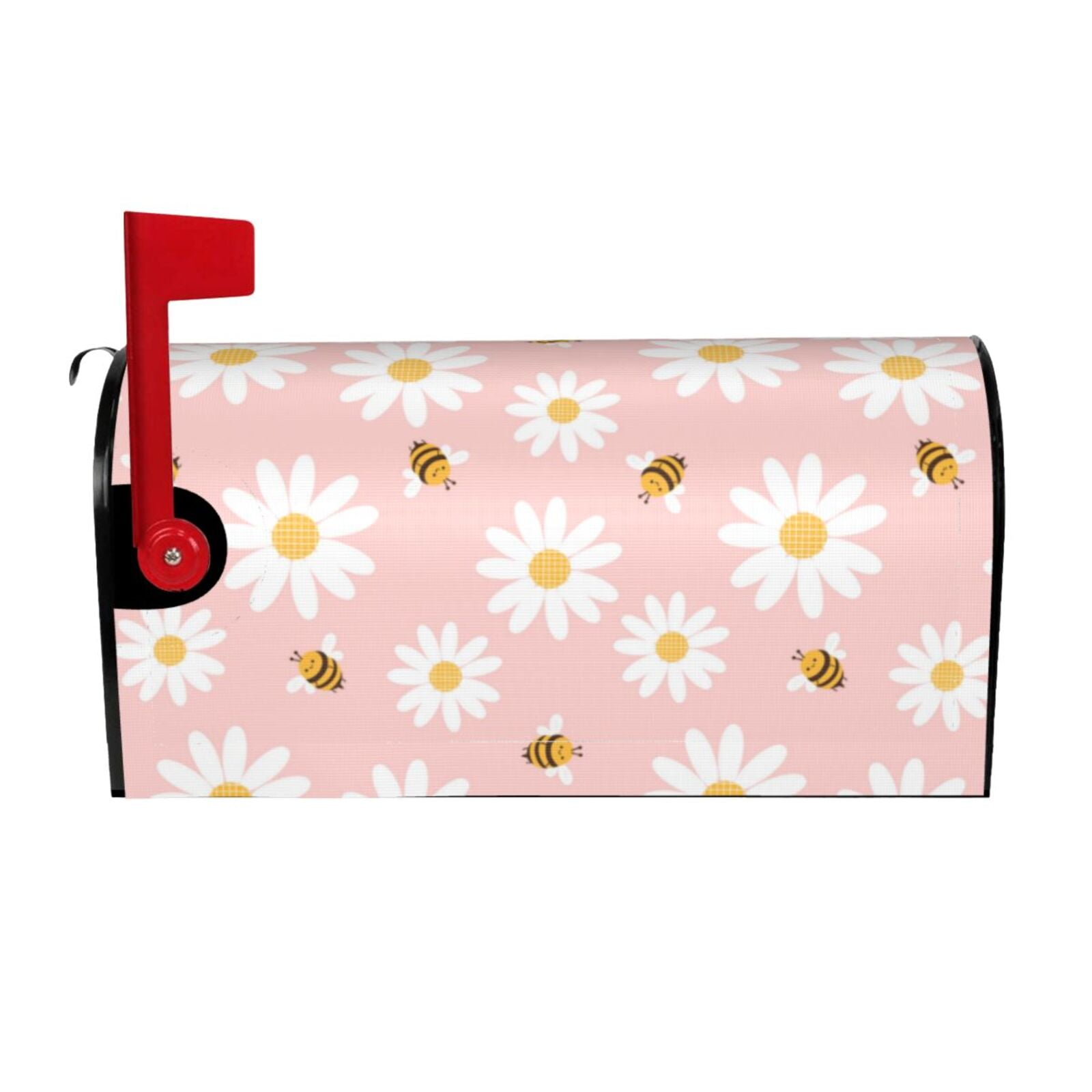 Mailbox Covers Magnetic Standard Size - daisy flower bee cartoons pink ...