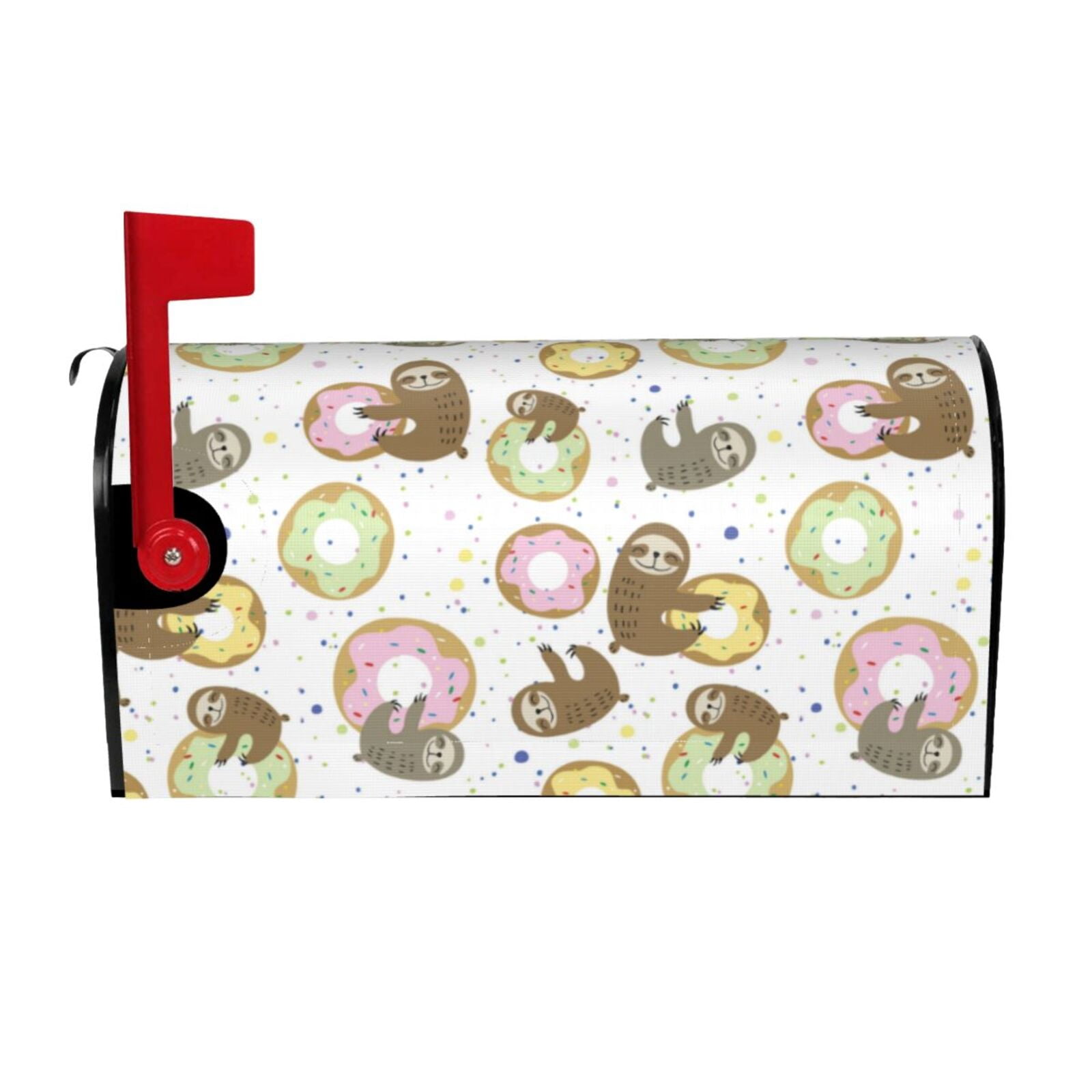 Mailbox Covers Magnetic Standard Size - donut sloth Waterproof Mailbox ...