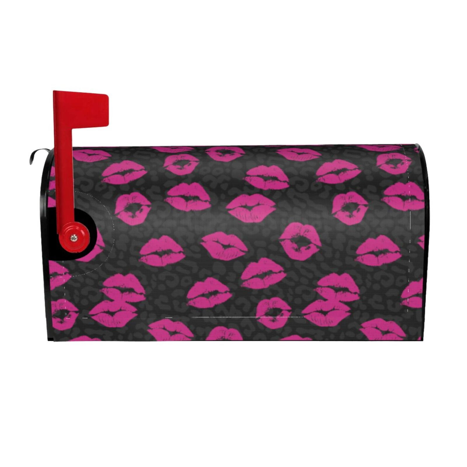 Mailbox Covers Magnetic Standard Size - fashion lips black leopard ...
