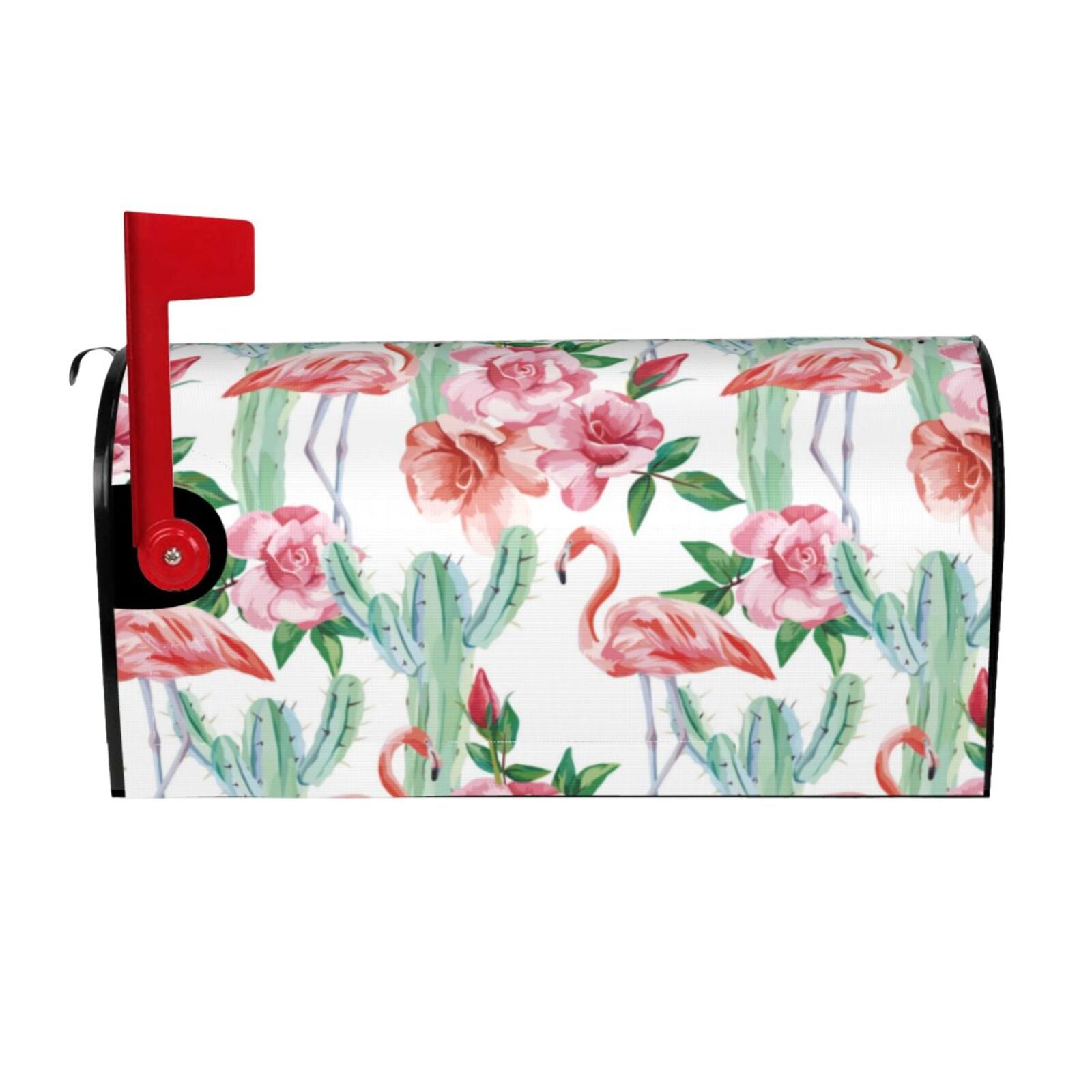 Mailbox Covers Magnetic Standard Size - flamingo flower Waterproof ...