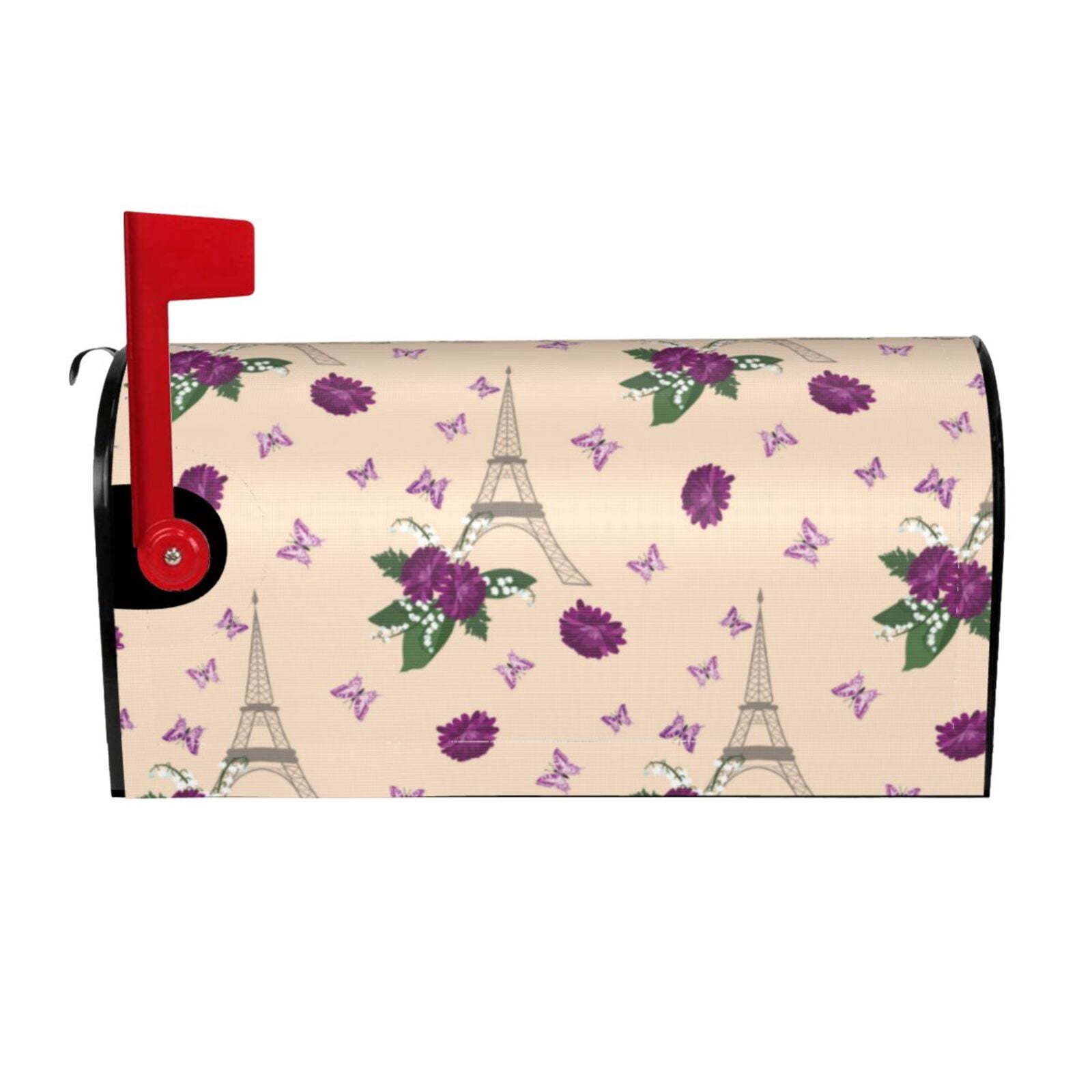 Mailbox Covers Magnetic Standard Size - flowers Eiffel Tower Waterproof ...
