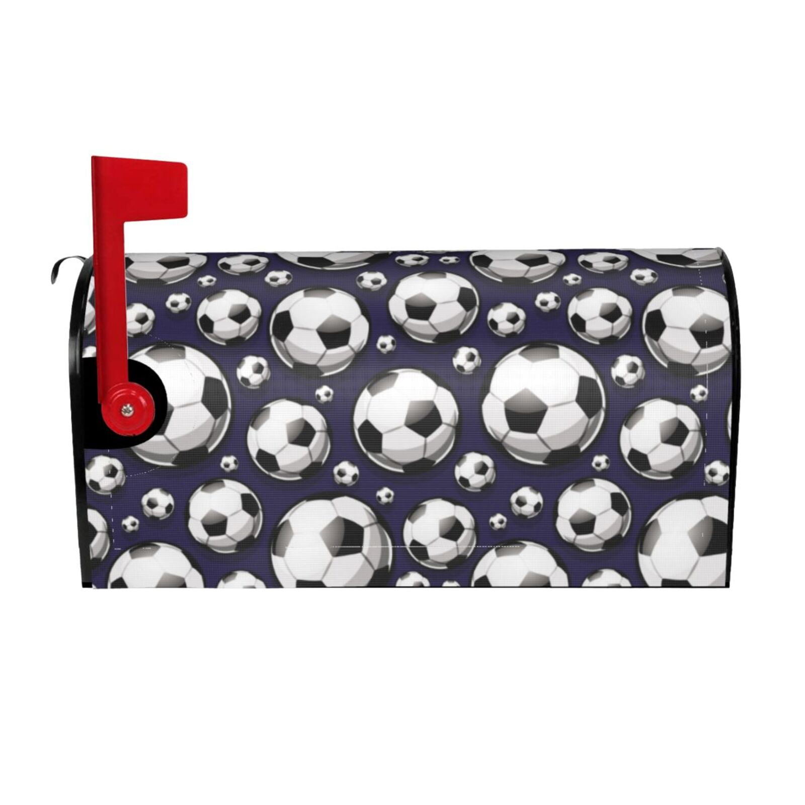 Mailbox Covers Magnetic Standard Size - football soccer ball navyblue ...