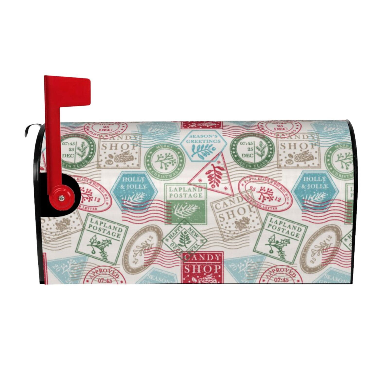 Mailbox Covers Magnetic Standard Size - funny Postmark Pattern ...