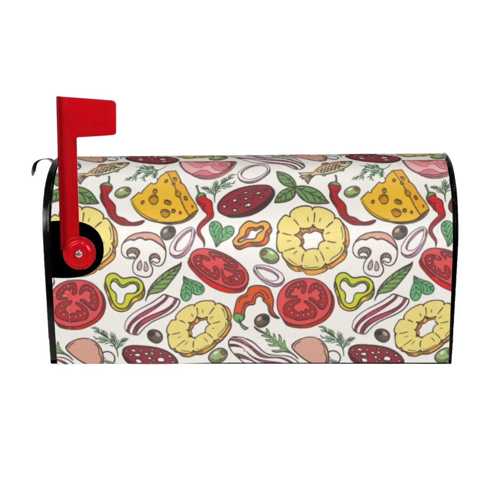 Mailbox Covers Magnetic Standard Size - funny food Waterproof Mailbox ...