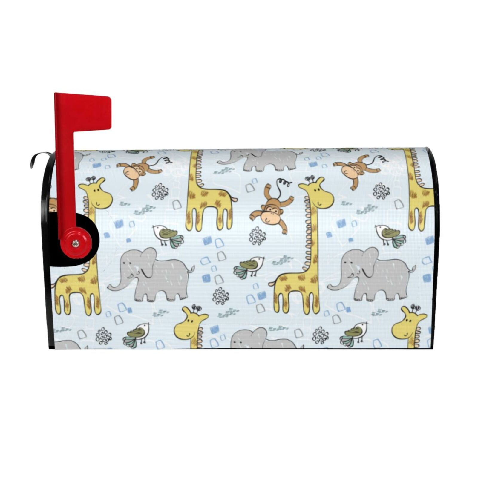 Mailbox Covers Magnetic Standard Size - giraffe monkey_A Waterproof ...
