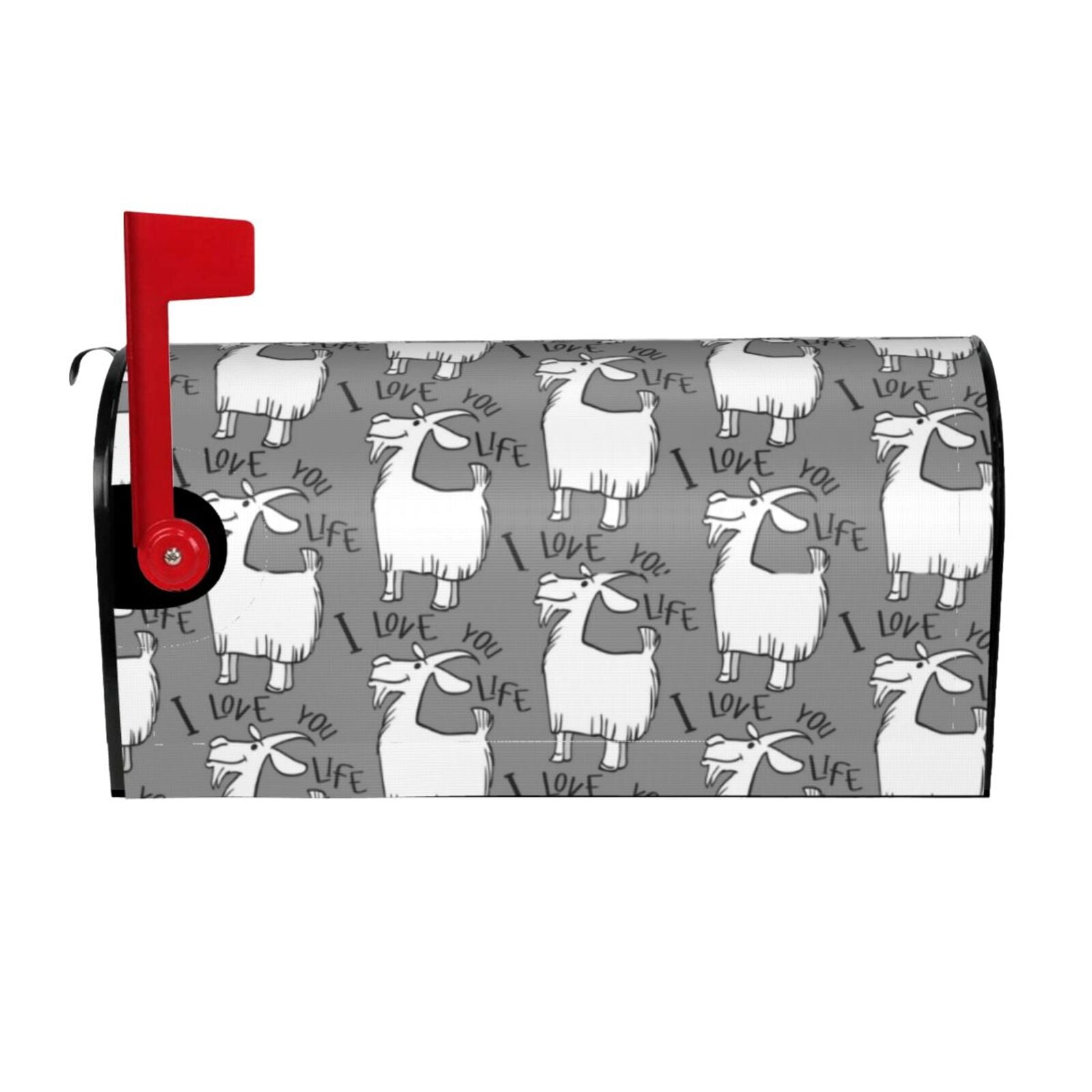 Mailbox Covers Magnetic Standard Size - goat funny grey cute Waterproof ...