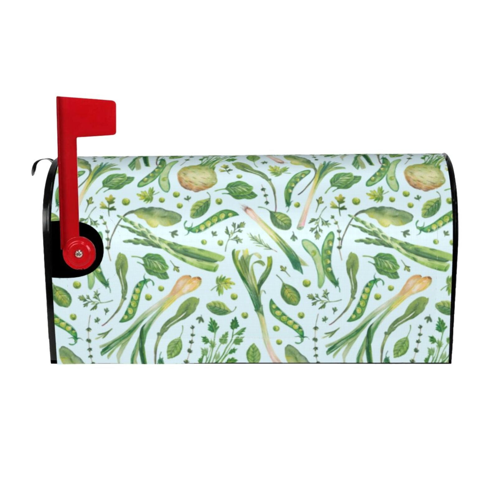 Mailbox Covers Magnetic Standard Size - green Peas vegetable Waterproof ...